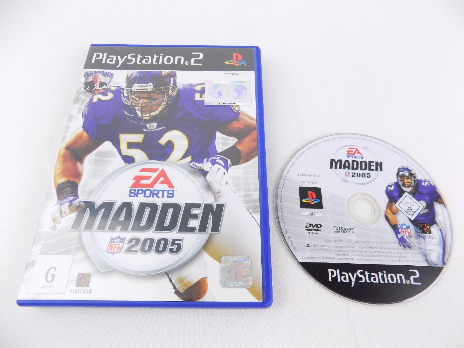 Mint Disc Playstation 2 Ps2 Madden NFL 2005 05 No Manual Free Postage ...