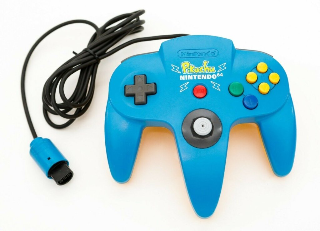 Like New Genuine Nintendo 64 Rare Pikachu Blue Pokemon Edition N64 ...