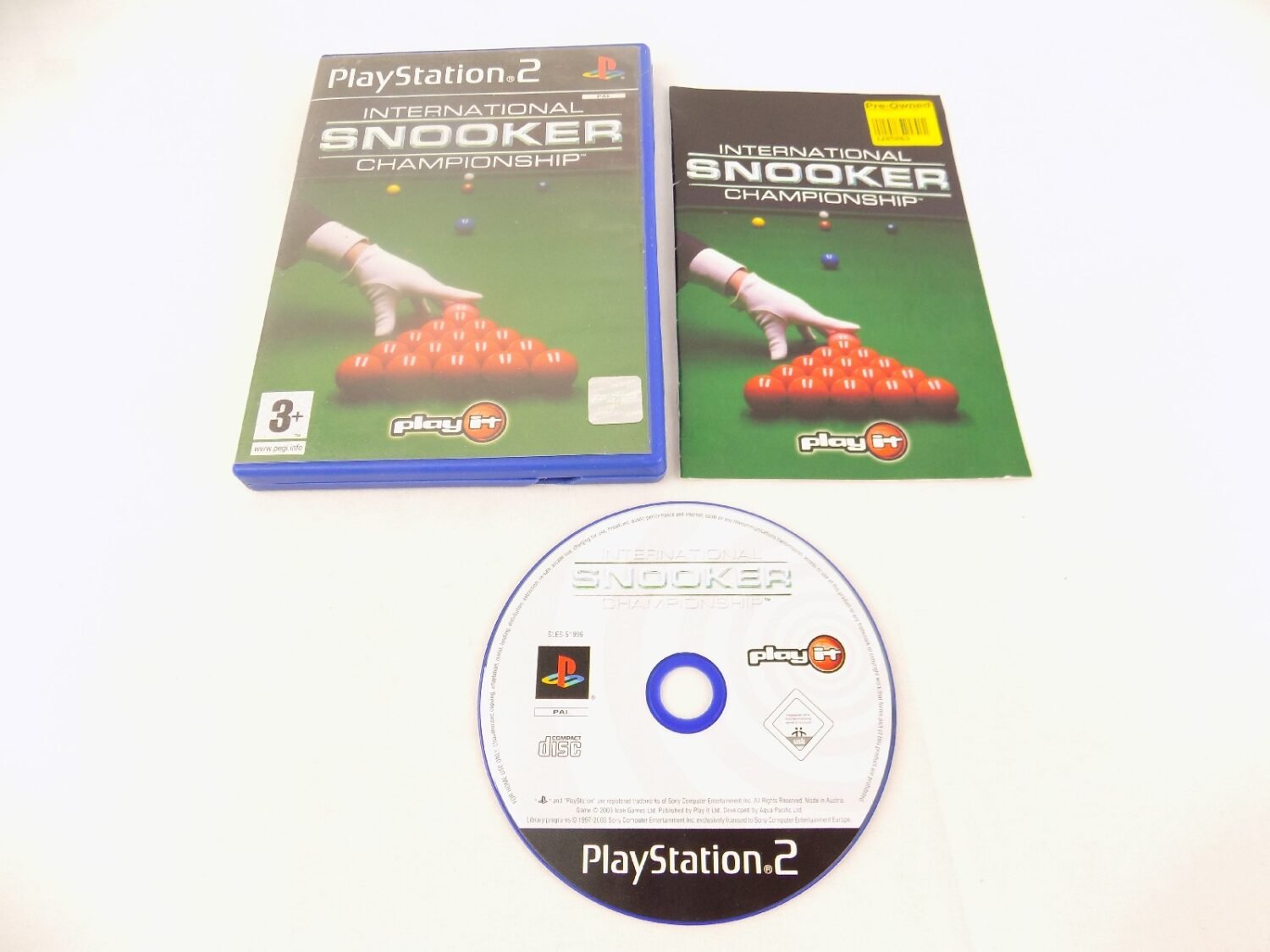 Mint Disc Playstation 2 Ps2 International Snooker Championship ...