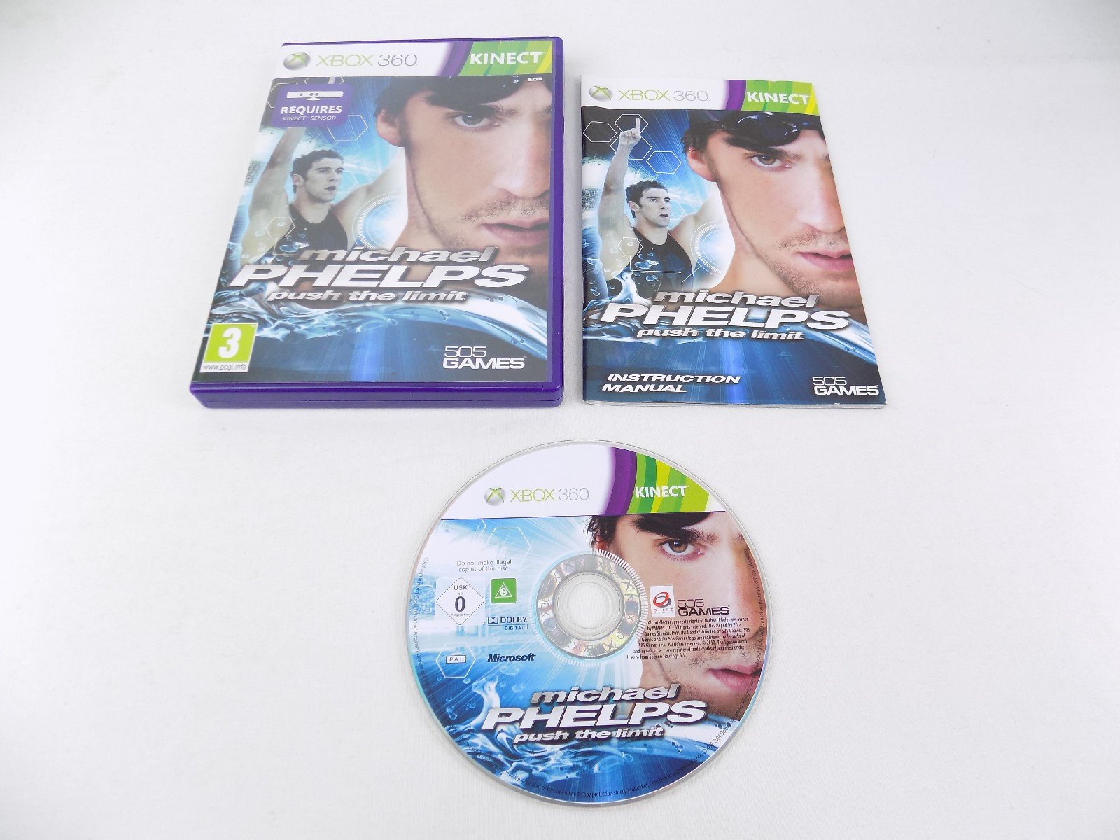 Mint Disc Xbox 360 Michael Phelps - Push the Limit - Starboard Games