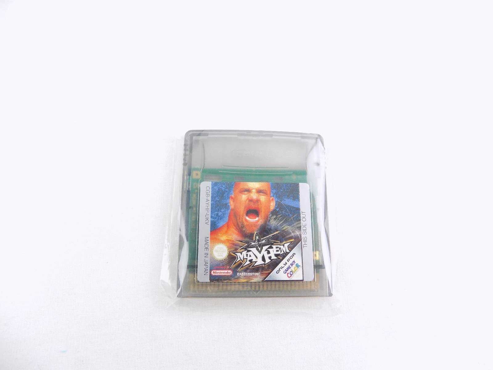 Gameboy Like New Color Game Boy WCW Mayhem Wrestling Grade A ...
