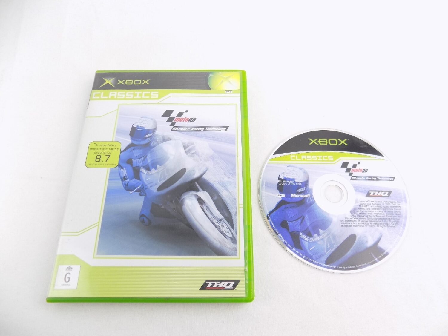 Mint Disc Xbox Original Classics MotoGP Ultimate Racing Technology - No ...