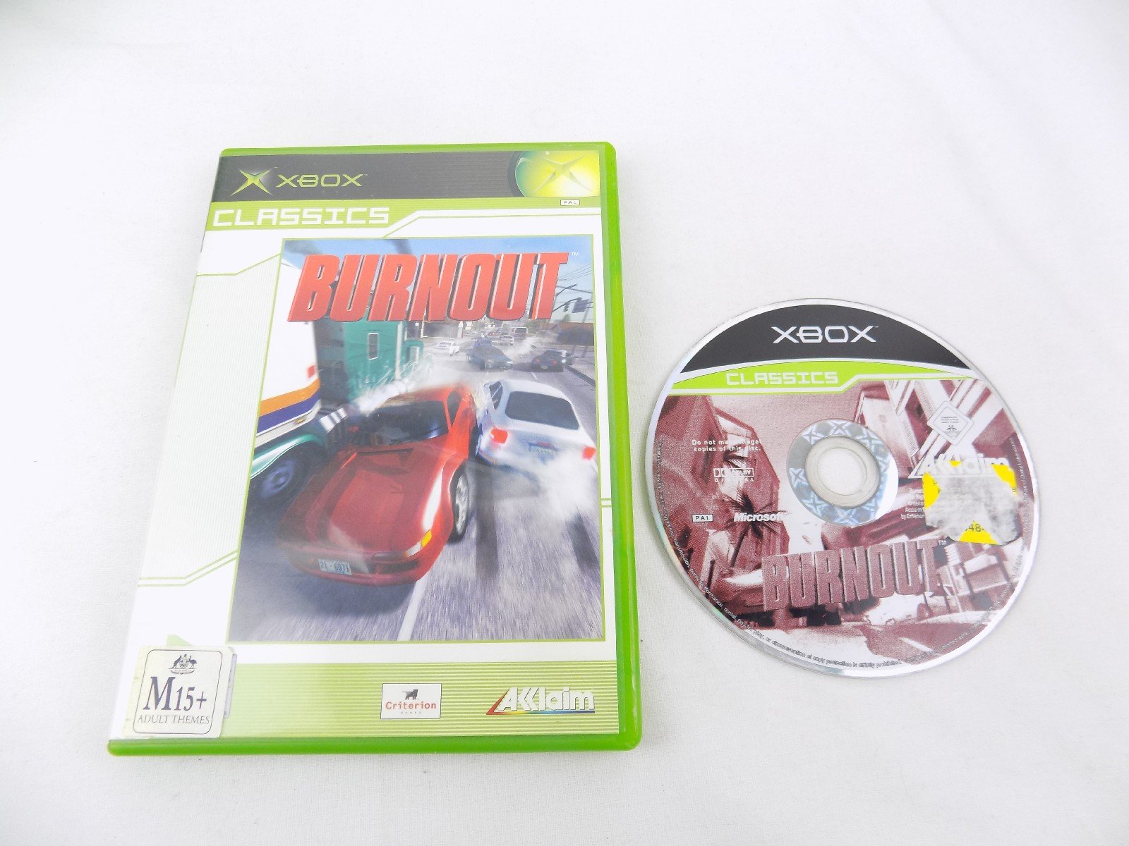 Mint Disc Xbox Original Burnout - No Manual - Starboard Games