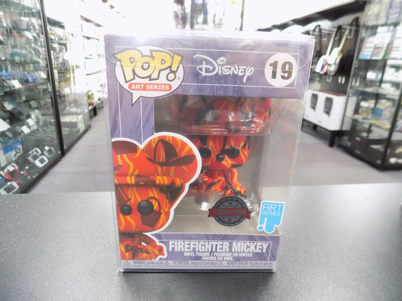 Brand New Funko Pop Art Series Mickey Mouse Firefighter Mickey 19 Vinyl ...