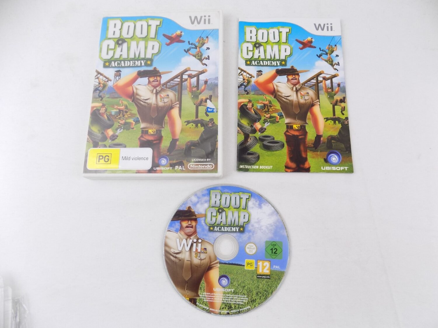 Mint Disc Nintendo Wii Boot Camp Academy - Inc Manual Wii U Comp. Free ...