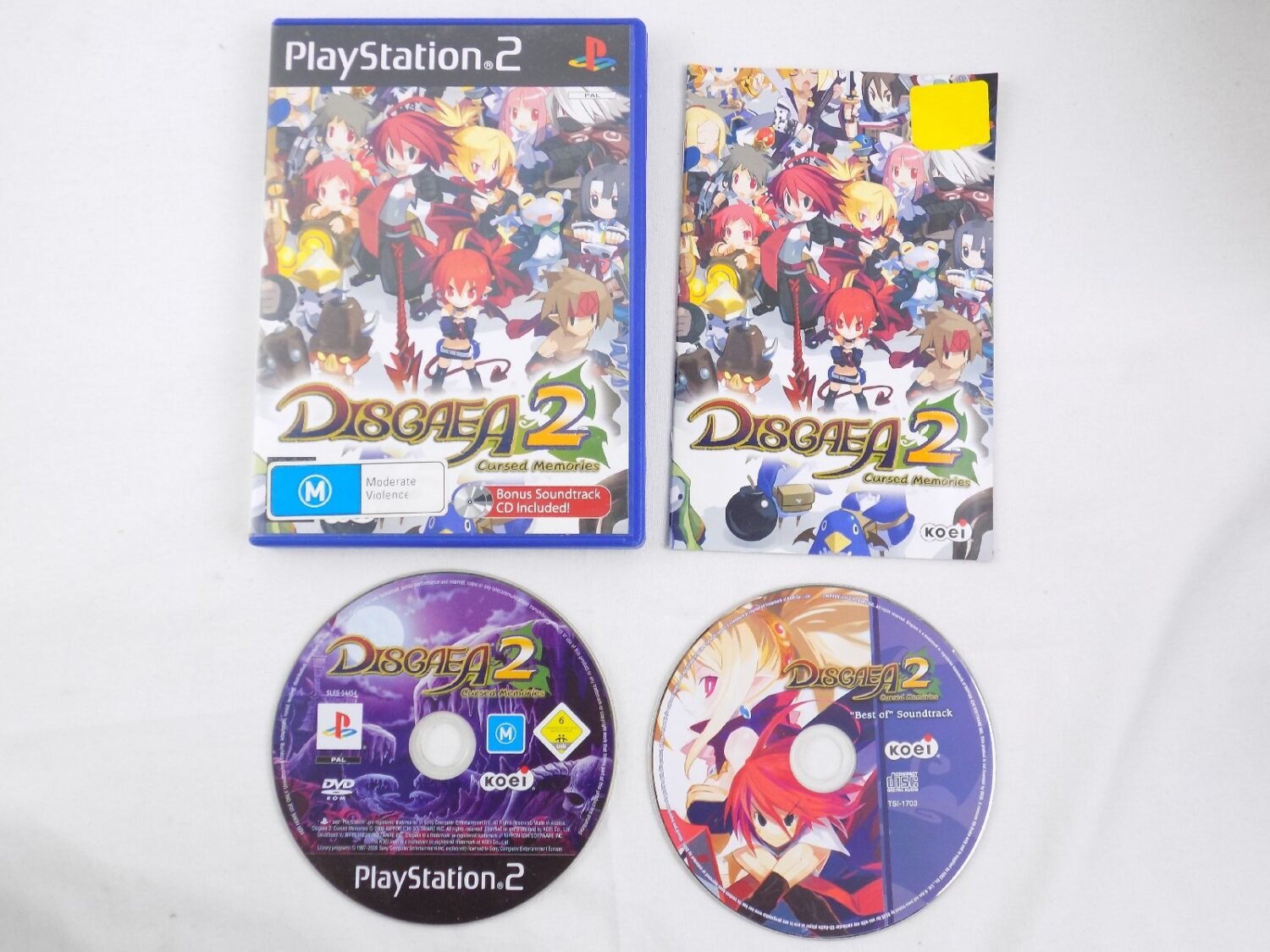 Mint Disc Playstation 2 Ps2 Disgaea 2: Cursed Memories - Inc Manual and ...