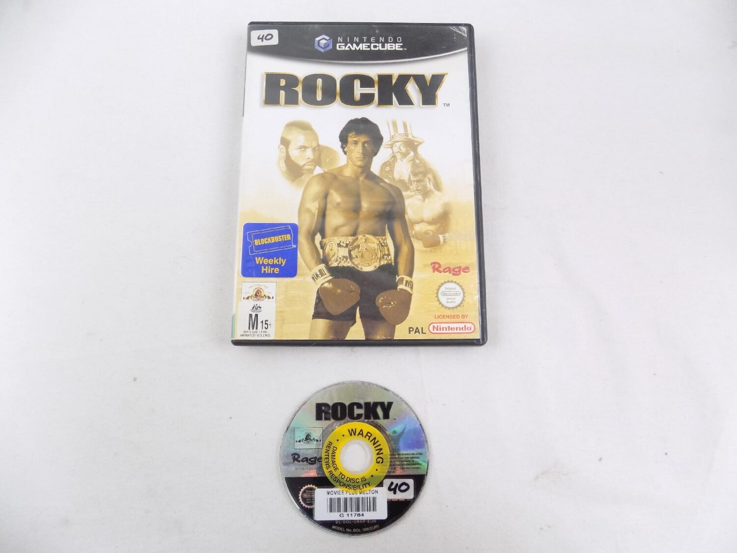 Mint Disc Nintendo Gamecube Rocky - No Manual - Starboard Games
