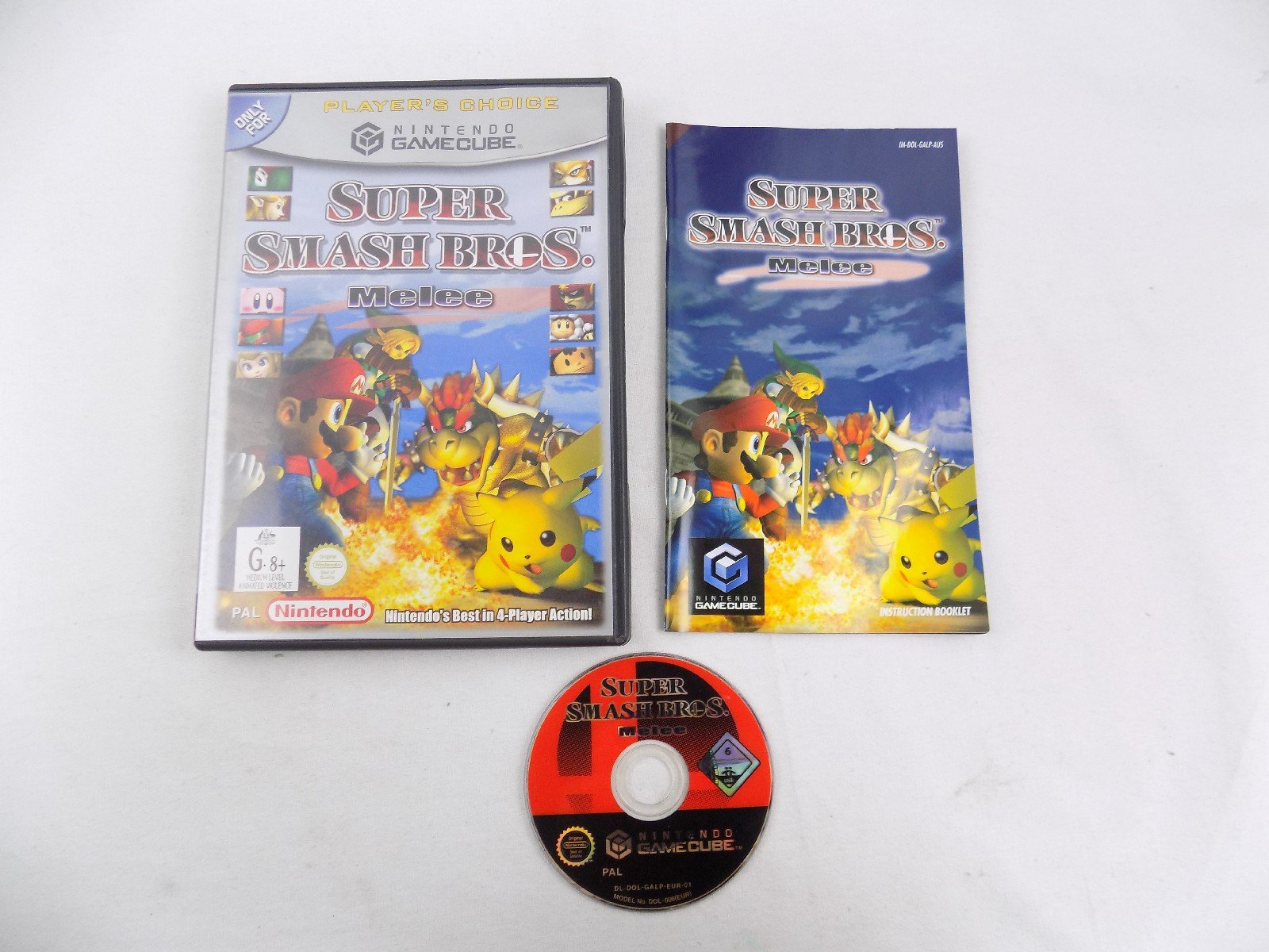 Mint Disc Nintendo Gamecube Super Smash Bros. Melee - Inc Manual ...
