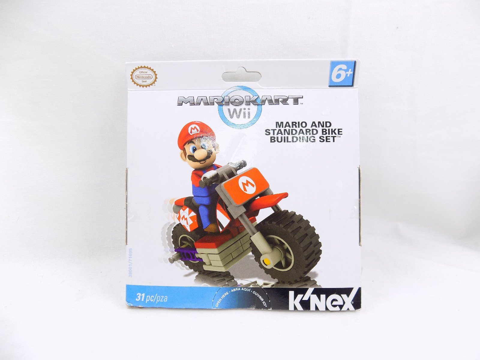 Brand New K'Nex Mario Kart Wii Mario and Standard Bike Building Set ...