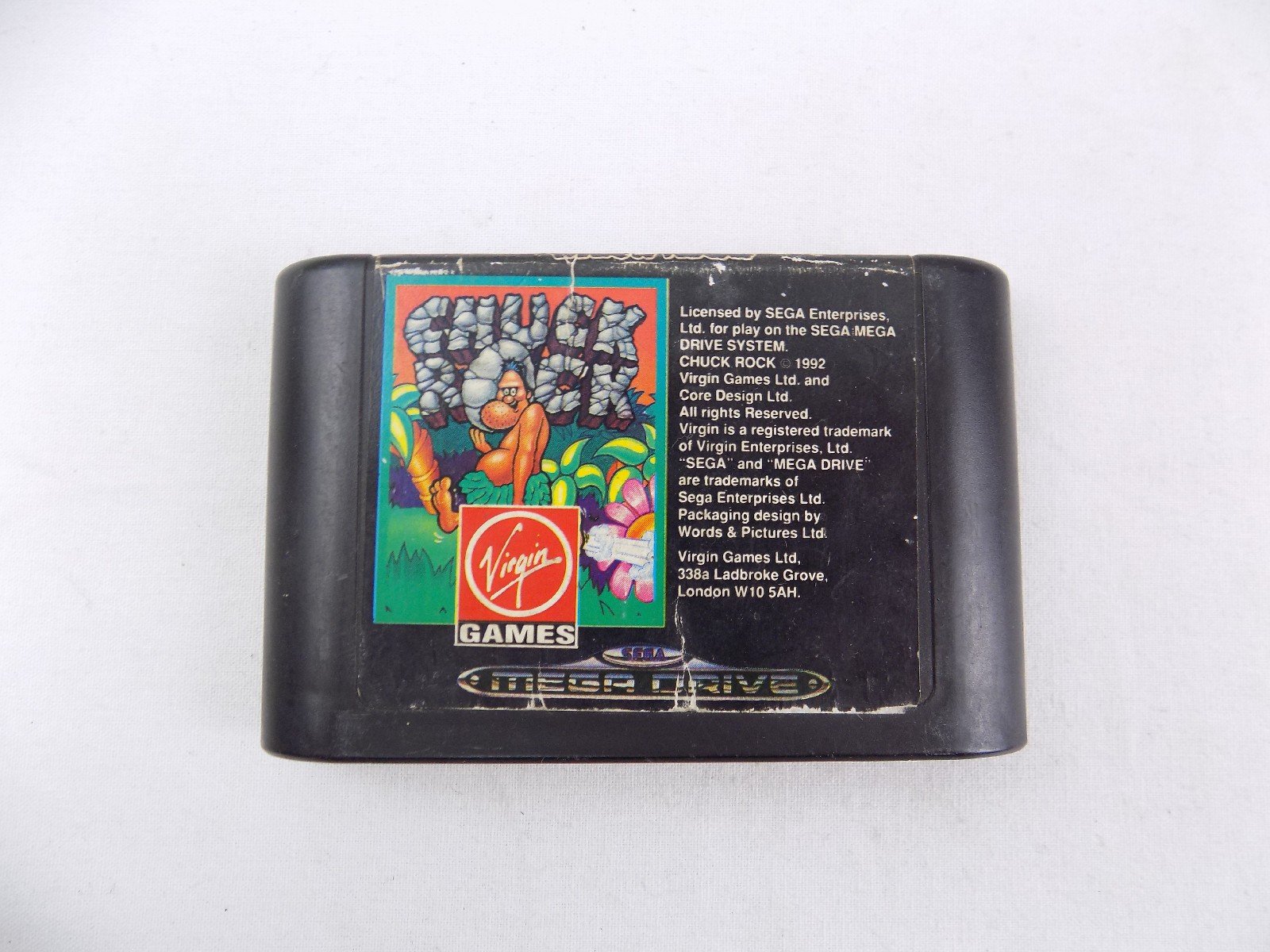 Sega Mega Drive Chuck Rock - PAL - Grade A - Starboard Games