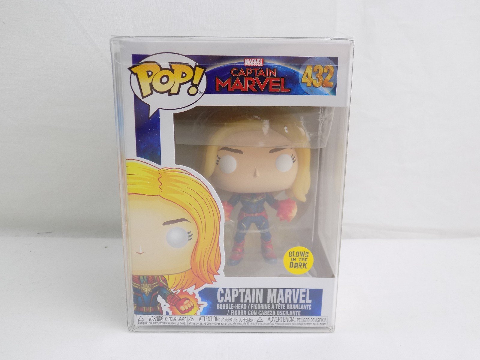 Brand New Funko Pop Captain Marvel Glow in the Dark #432 - Starboard Games