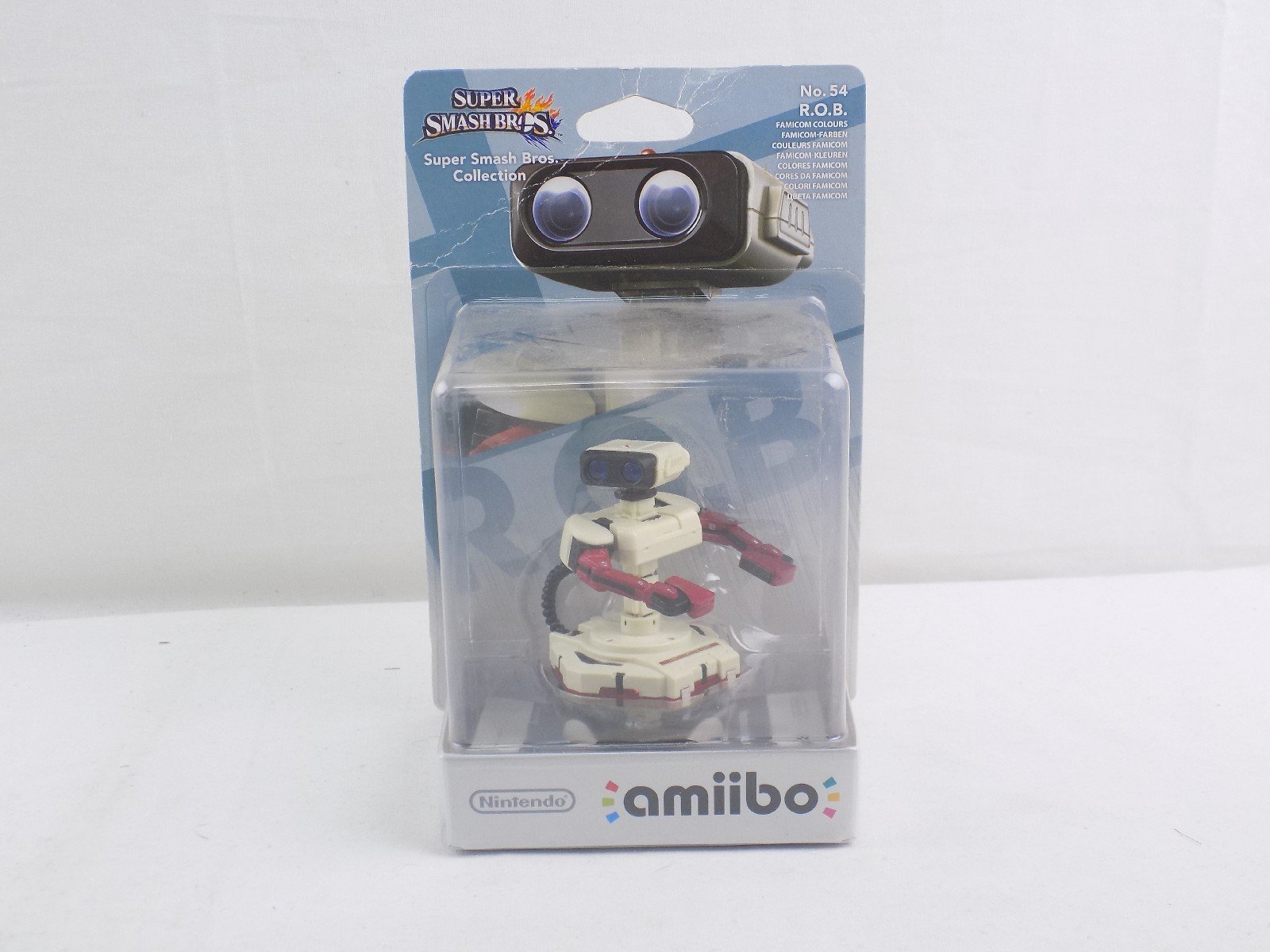Grade B Boxed Nintendo Amiibo ROB The Robot (Famicom Colours) Super ...