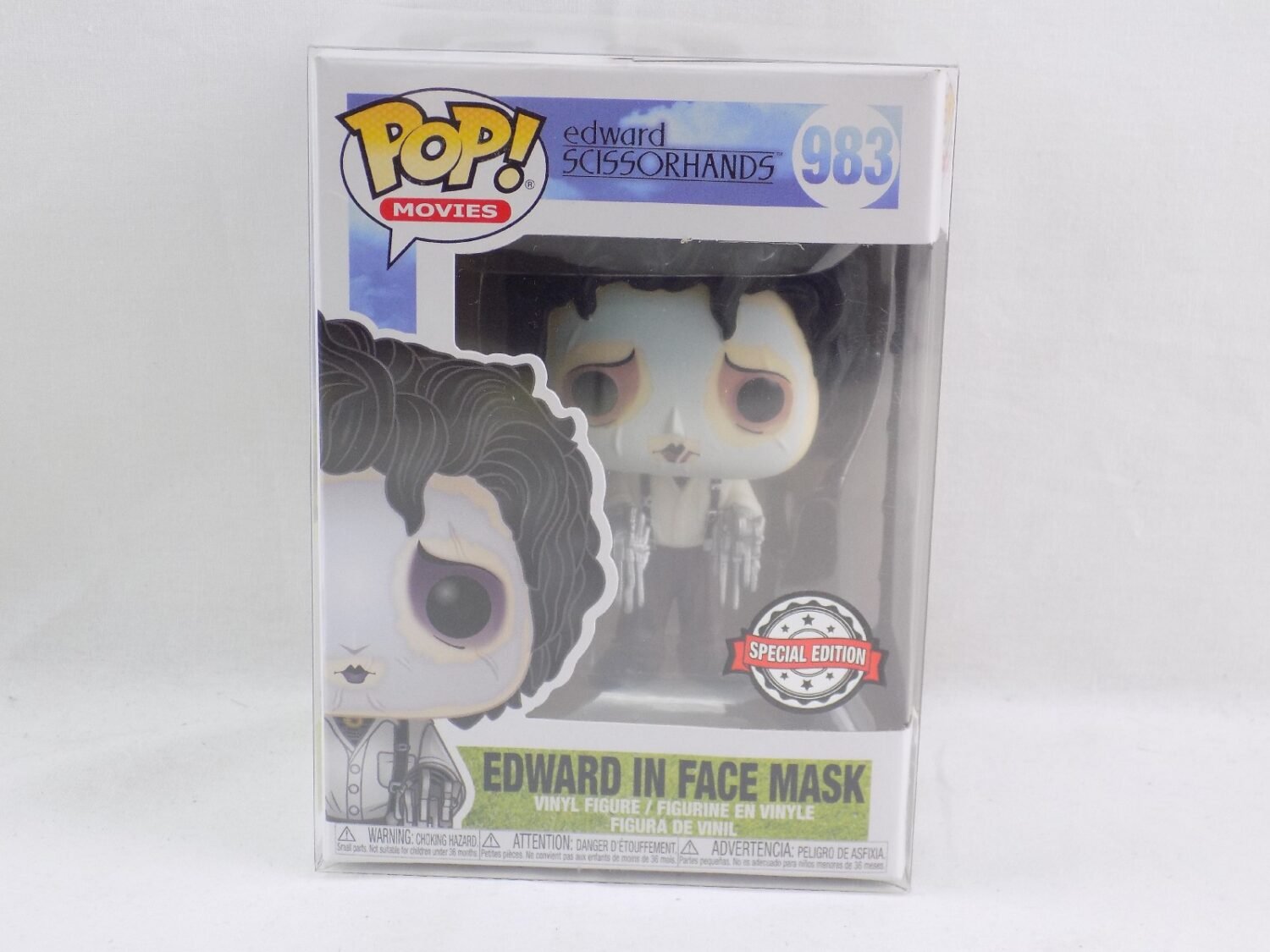 Brand New Funko Pop Edward Scissorhands - Edward in Face Mask #983 ...