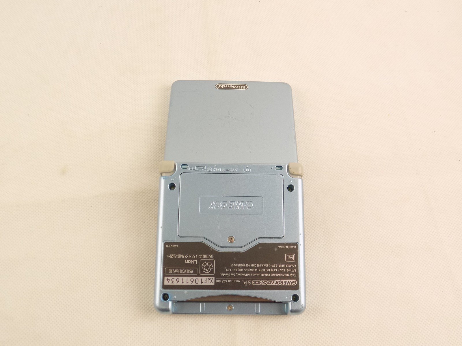 Grade A Nintendo GameBoy Game Boy Advance SP Surf Blue Frontlit Handheld Console - Starboard Games