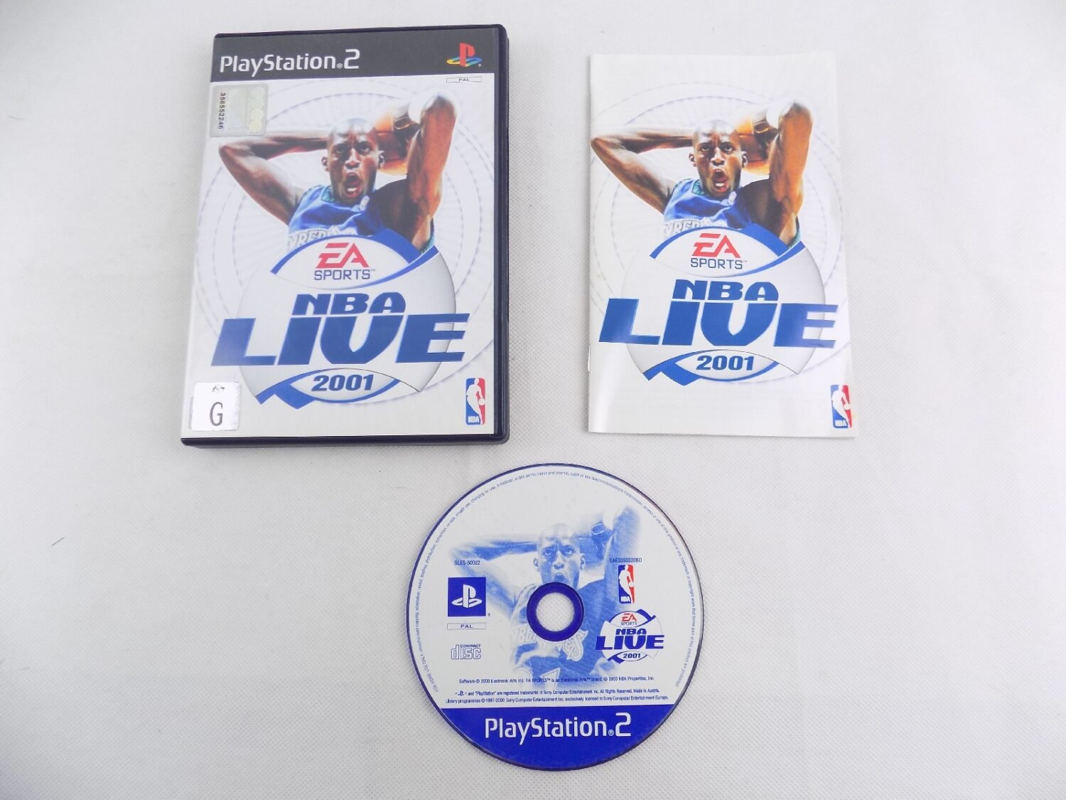 Mint Disc Playstation 2 Ps2 NBA Live 2001 - Inc Manual - Starboard Games