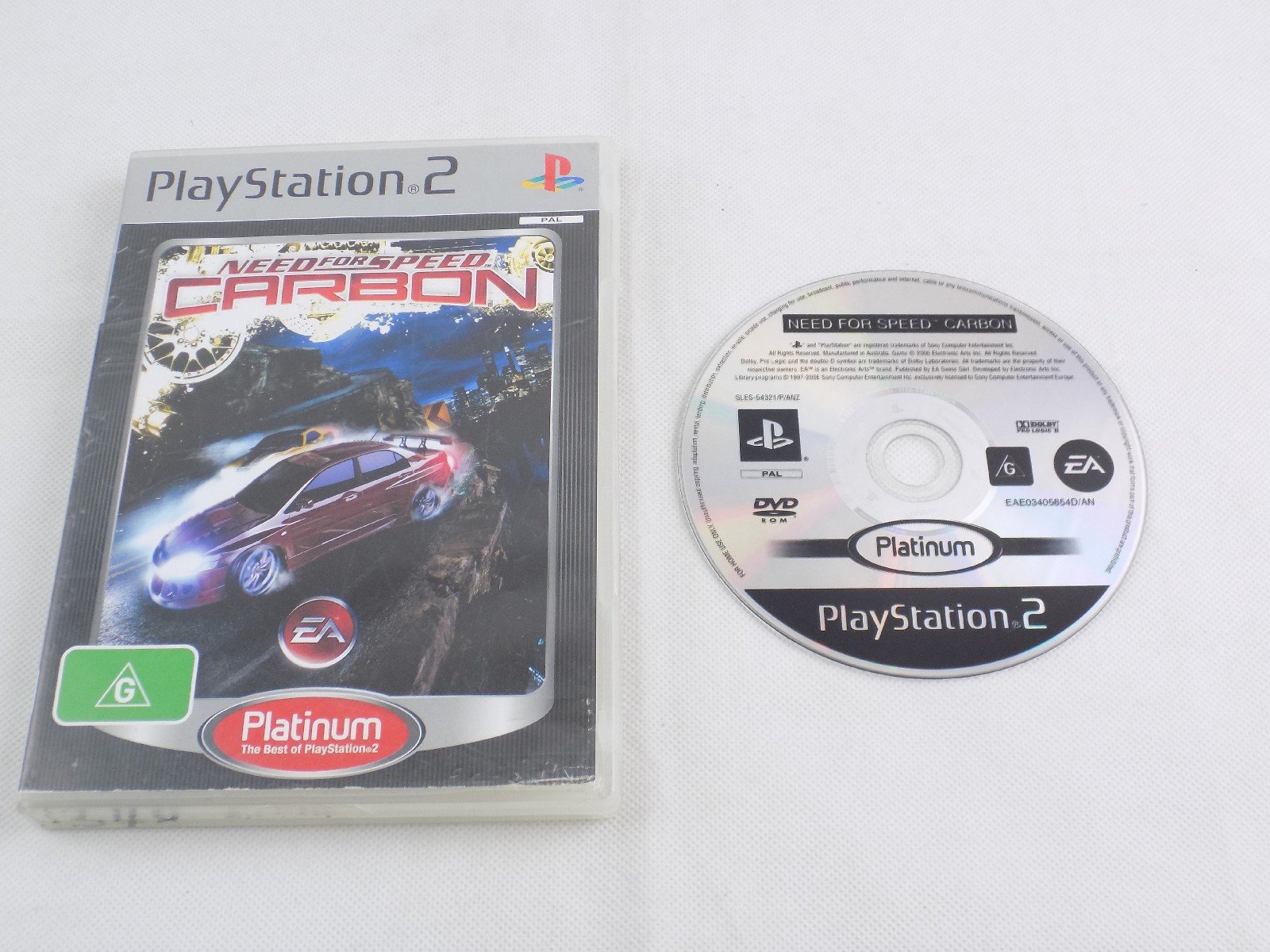 Mint Disc Playstation 2 Ps2 Platinum Need For Speed Carbon - No Manual ...