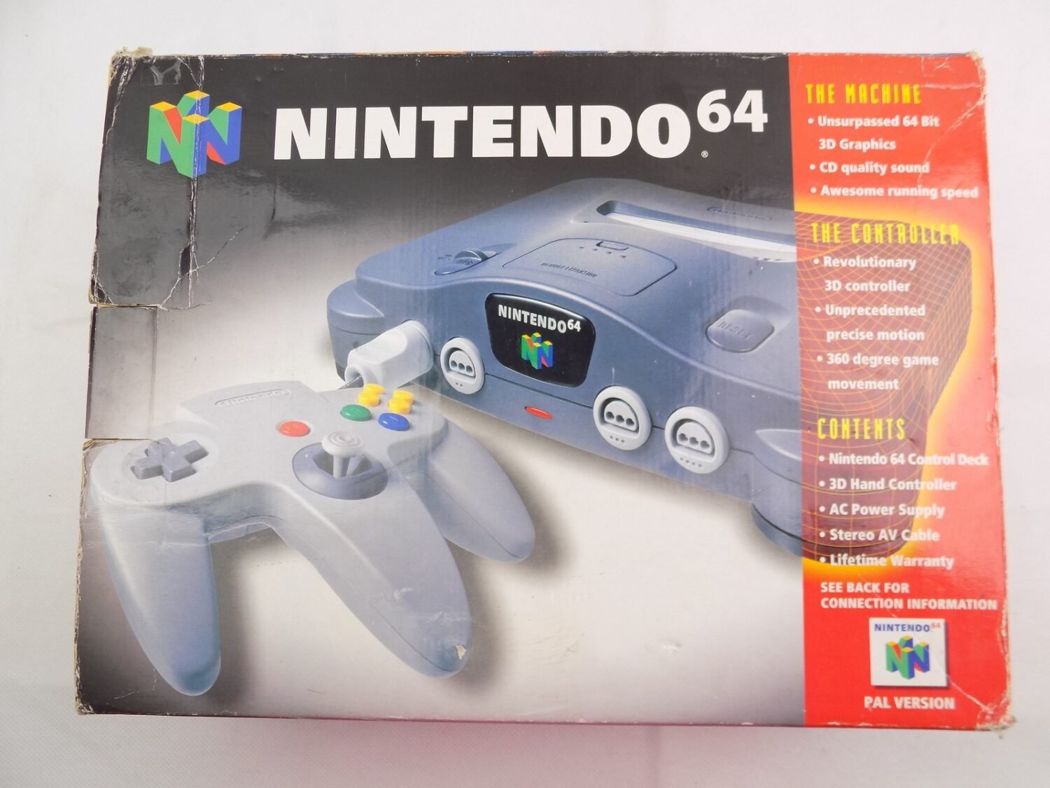 Boxed Nintendo 64 N64 Console With Controller And Cables - Starboard Games