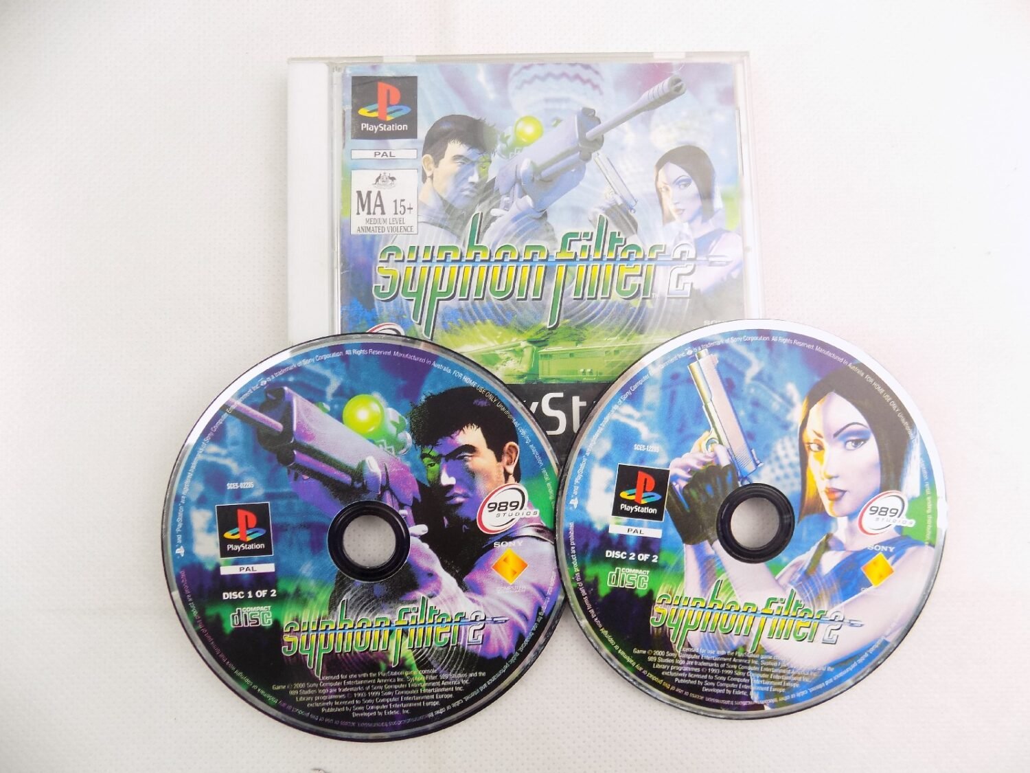Mint Disc Playstation 1 Ps1 Syphon Filter 2 - No Manual - Starboard Games