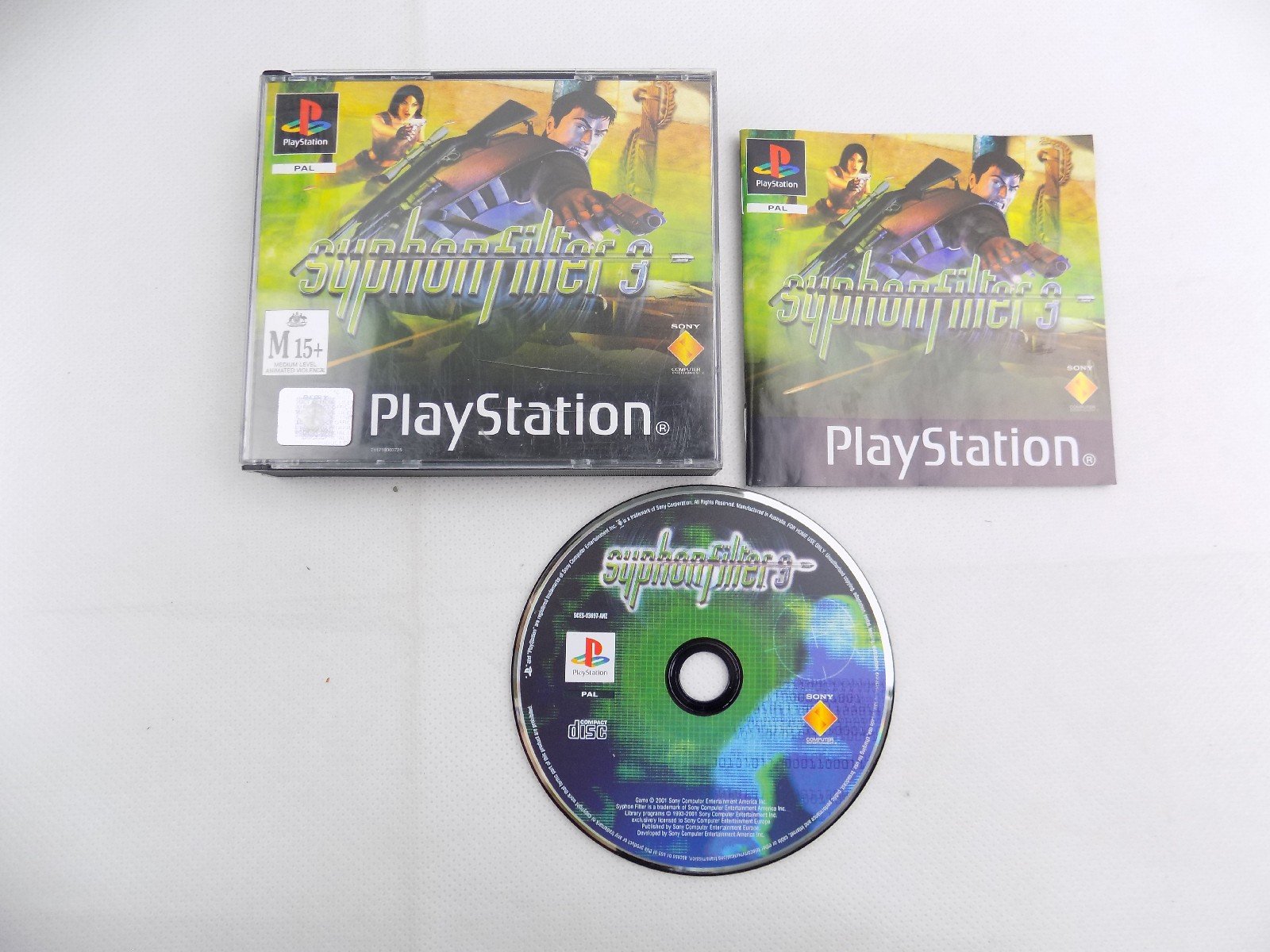 Mint Disc Playstation 1 Ps1 Syphon Filter 3 - Inc Manual Free Postage ...