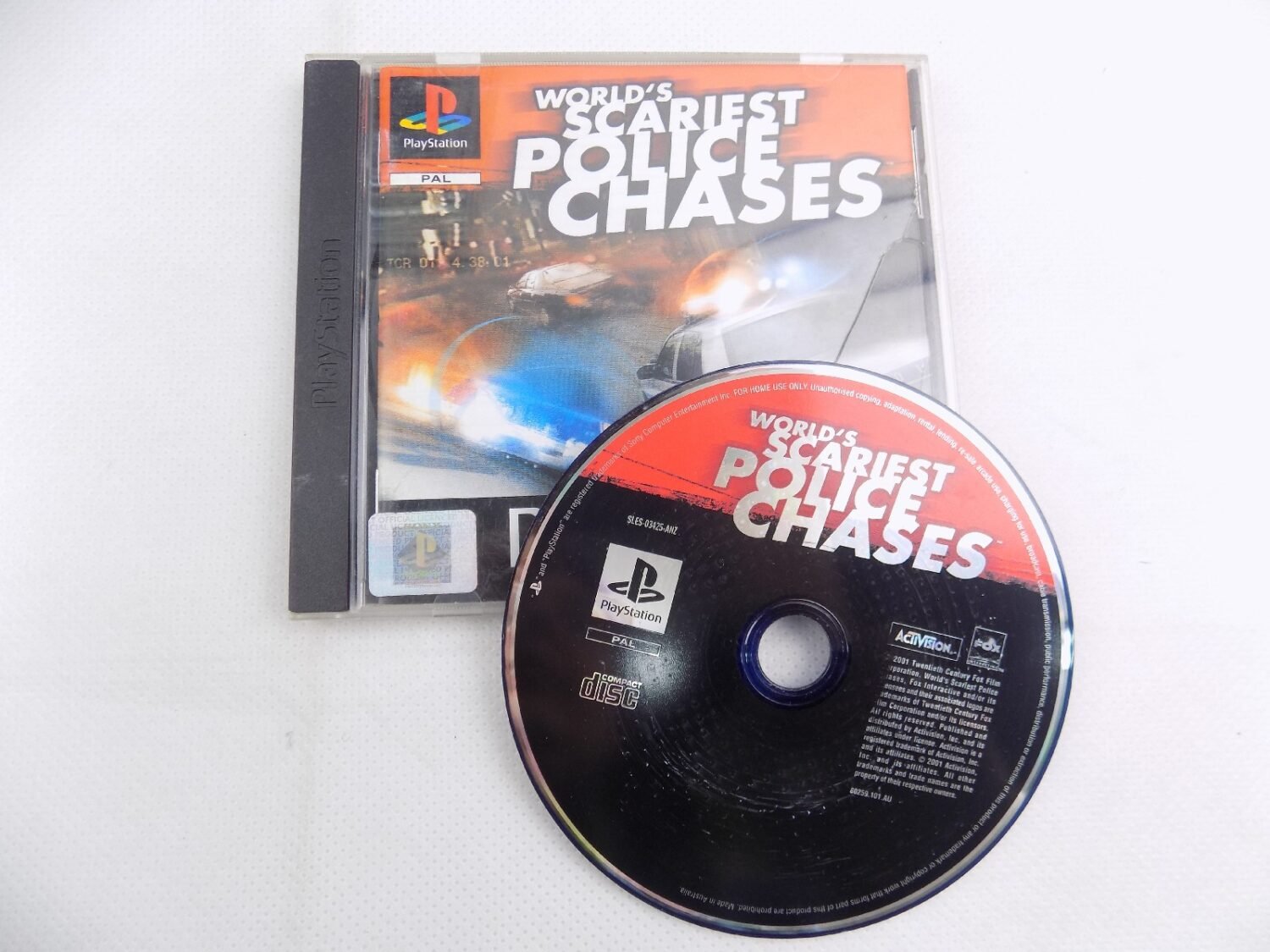 Mint Disc Playstation 1 Ps1 World's Scariest Police Chases - No Manual ...