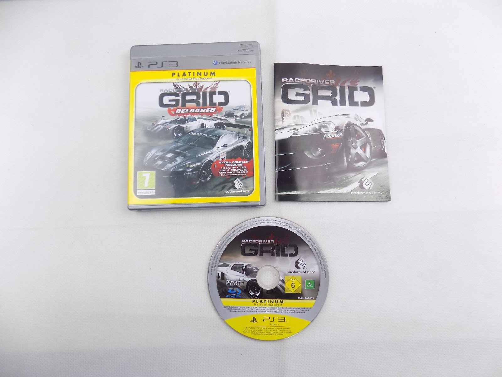 Mint Disc Playstation 3 Ps3 Race Driver Grid Reloaded Edition - Inc ...