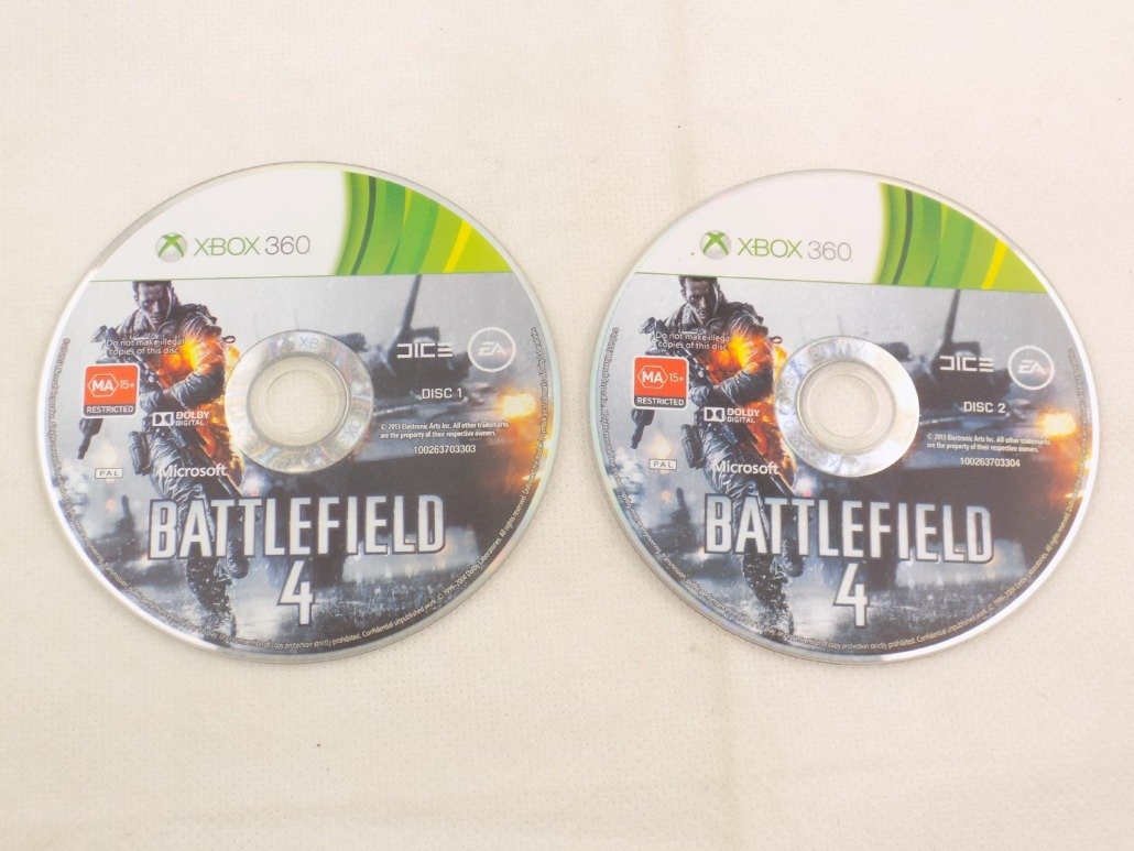 Mint Disc Xbox 360 Battlefield 4 Disc 1 And 2 - Disc Only - Starboard Games
