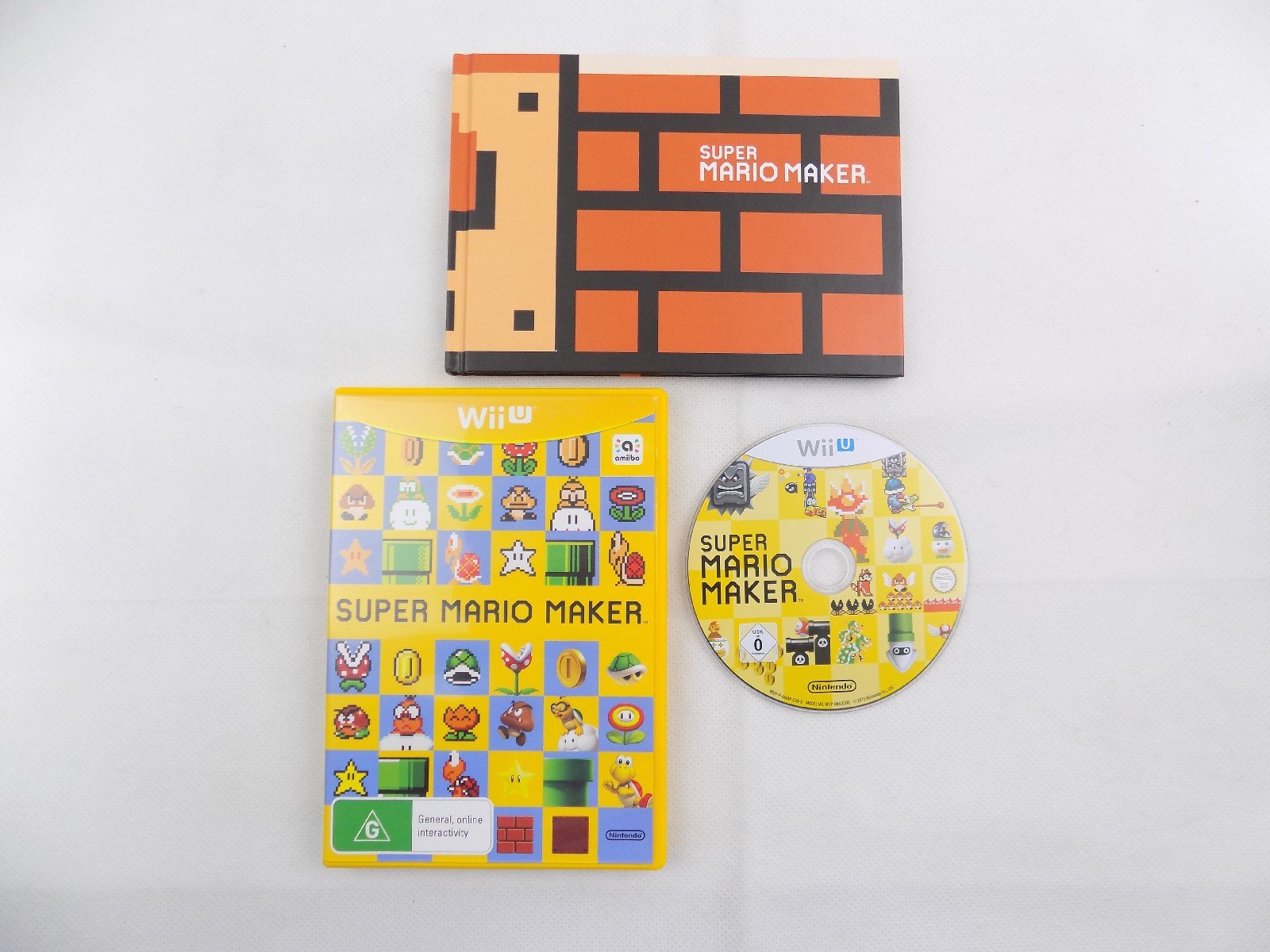 Mint Disc Nintendo Wii U Super Mario Maker - Inc Idea Book, No Manual ...