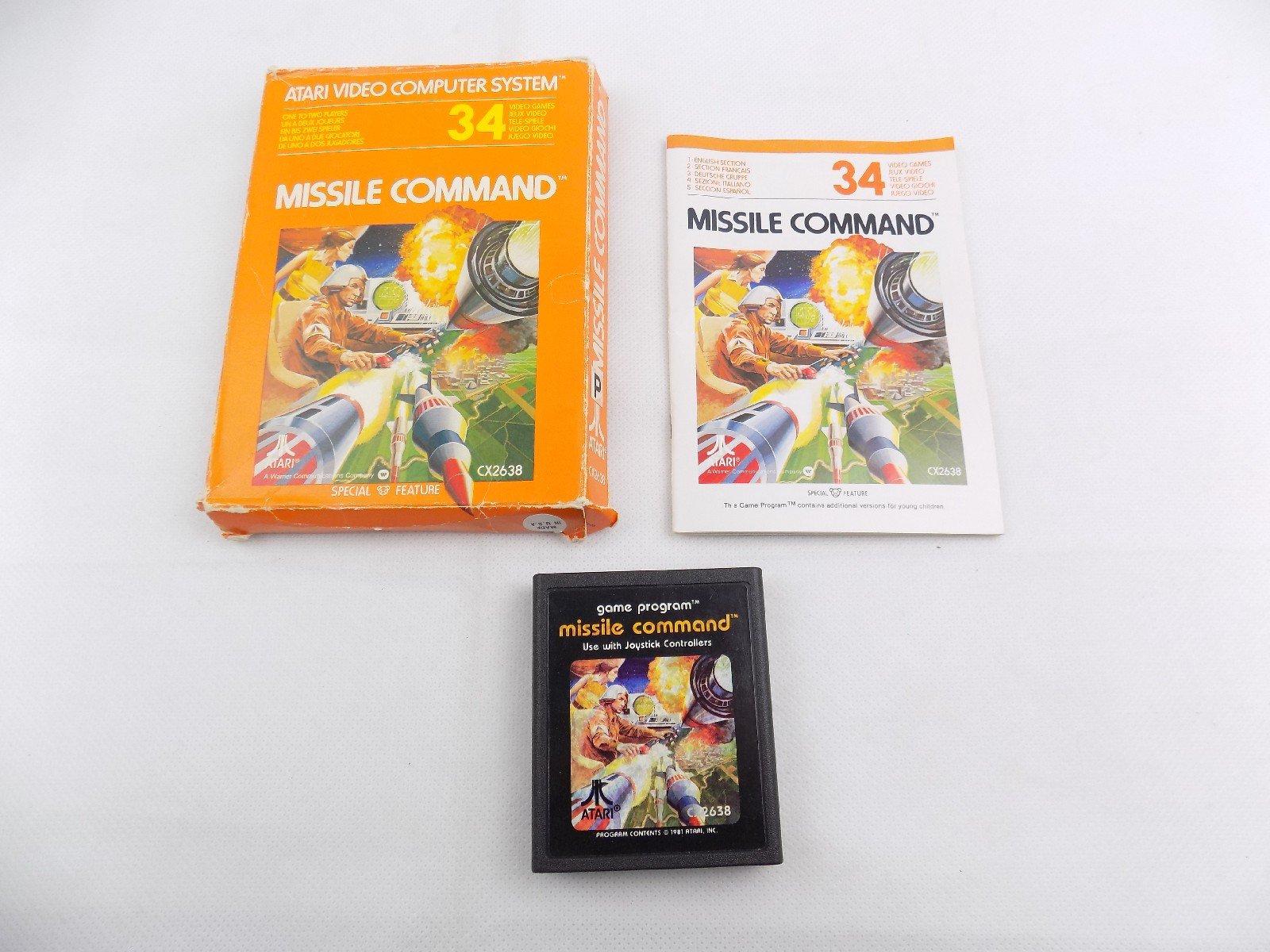 Boxed Missile Command Atari 2600 - Starboard Games