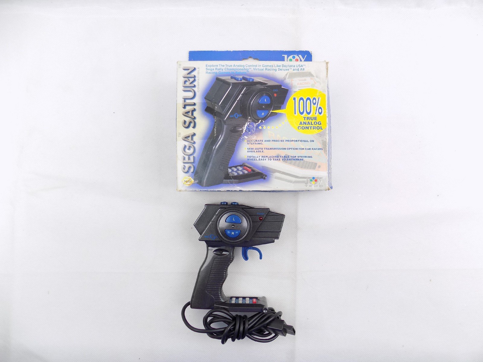 Genuine Boxed Sega Saturn 100% True Analog Controller - Tested, Works ...