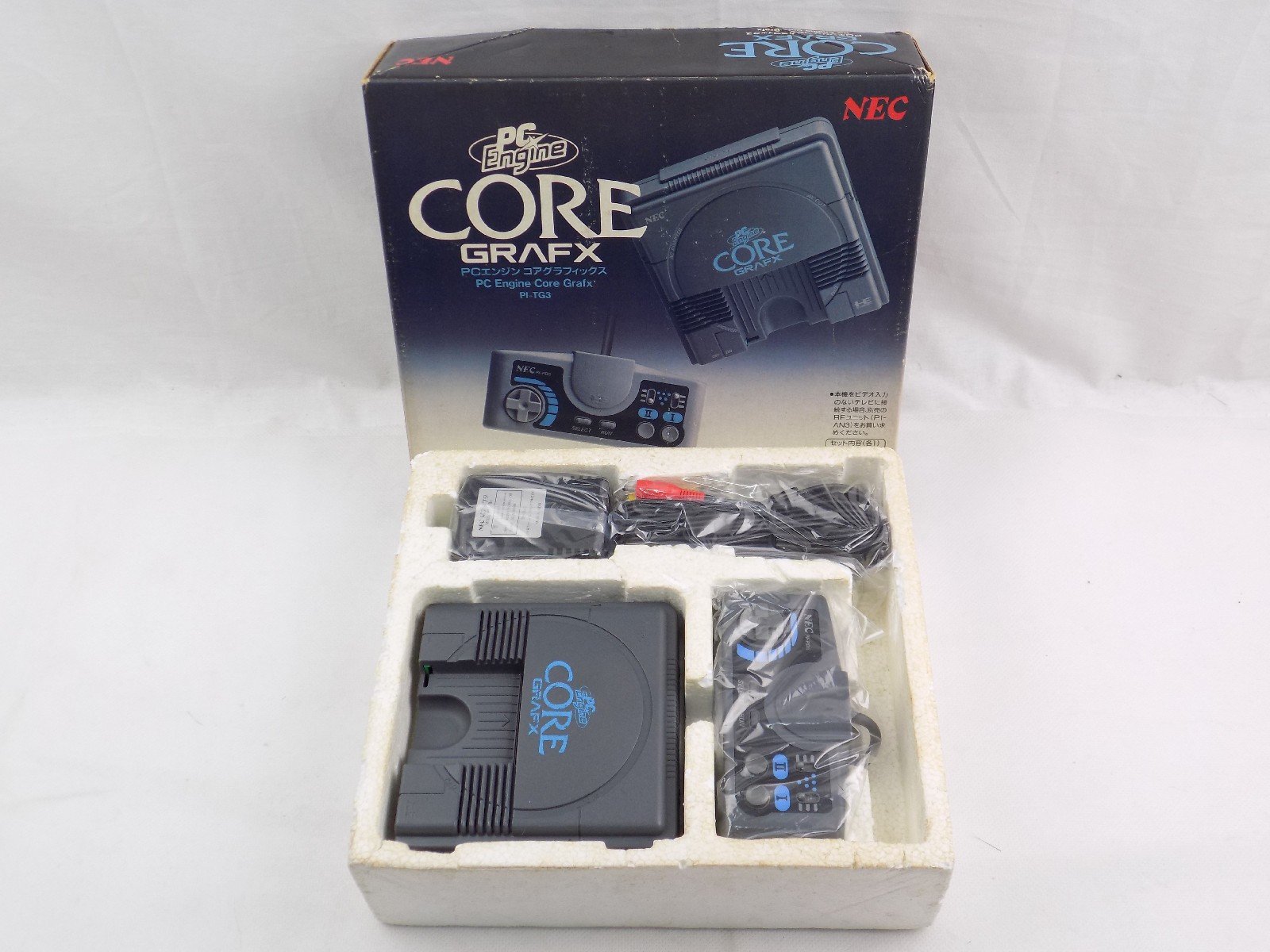 Boxed NEC PC Engine Core Grafx JPN Console With Cables And Accessories ...