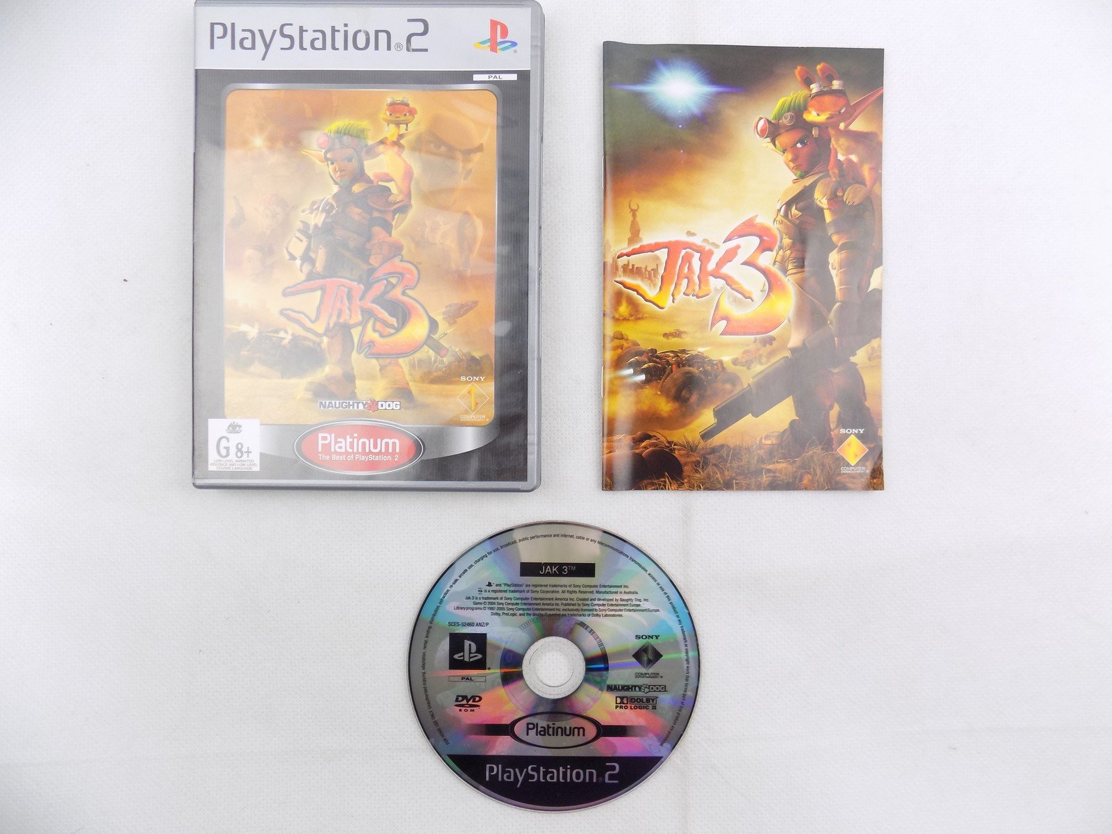 Mint Disc Playstation 2 Ps2 Platinum Jak 3 - Inc Manual - Starboard Games