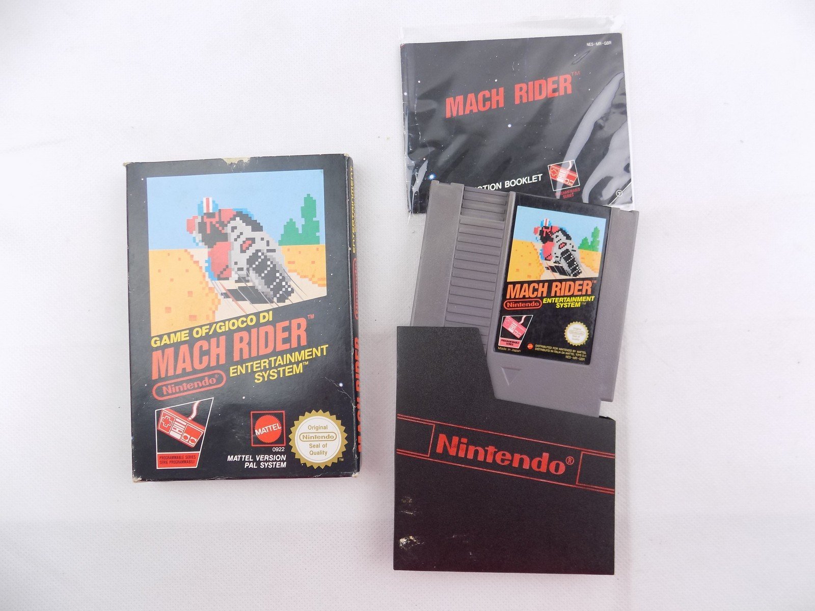 Boxed Nintendo Entertainment System NES Mach Rider With Booklet ...