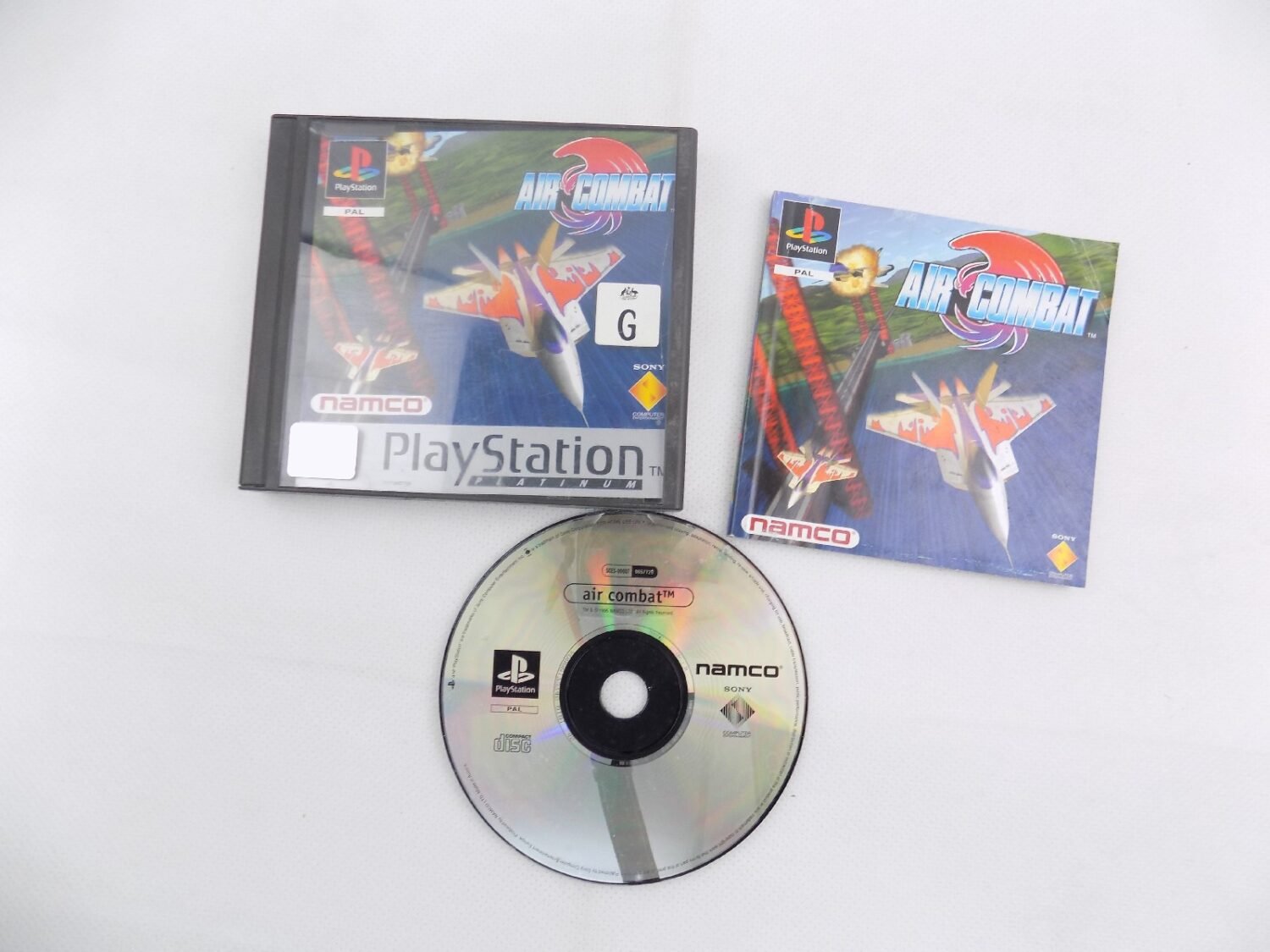 Mint Disc Playstation 1 Ps1 Air Combat - Inc Manual Platinum ...