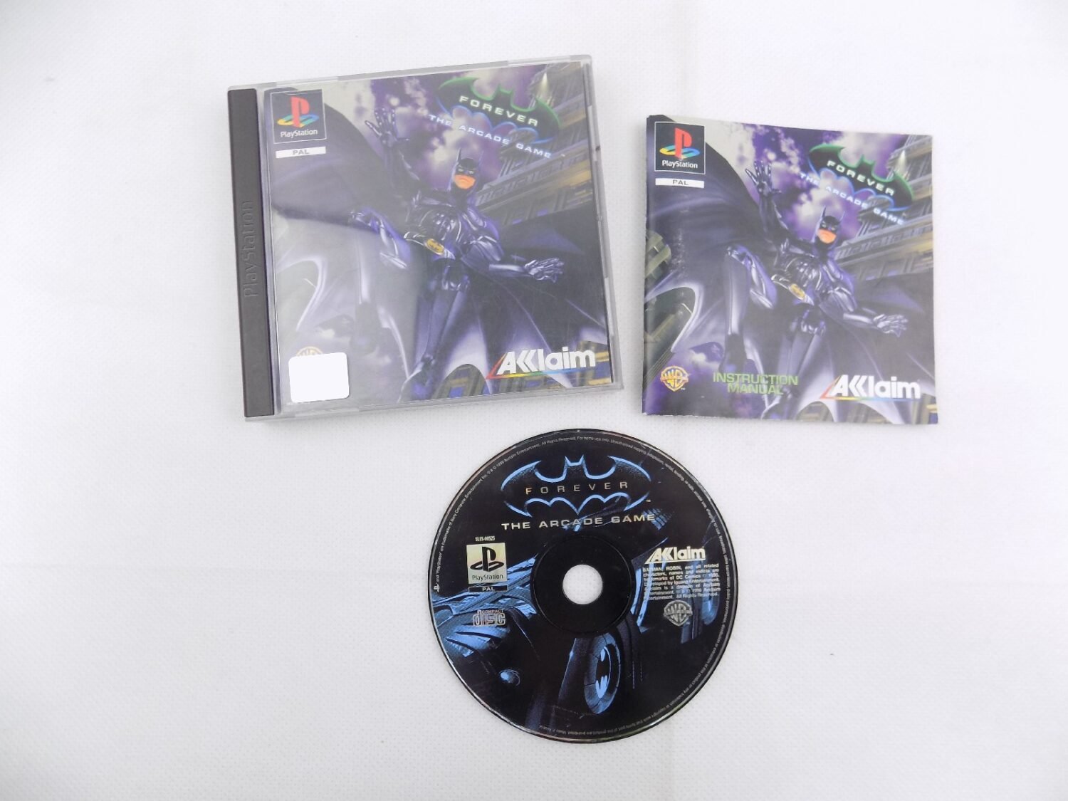 Mint Disc Playstation 1 Ps1 Batman Forever The Arcade Game - Inc Manual ...
