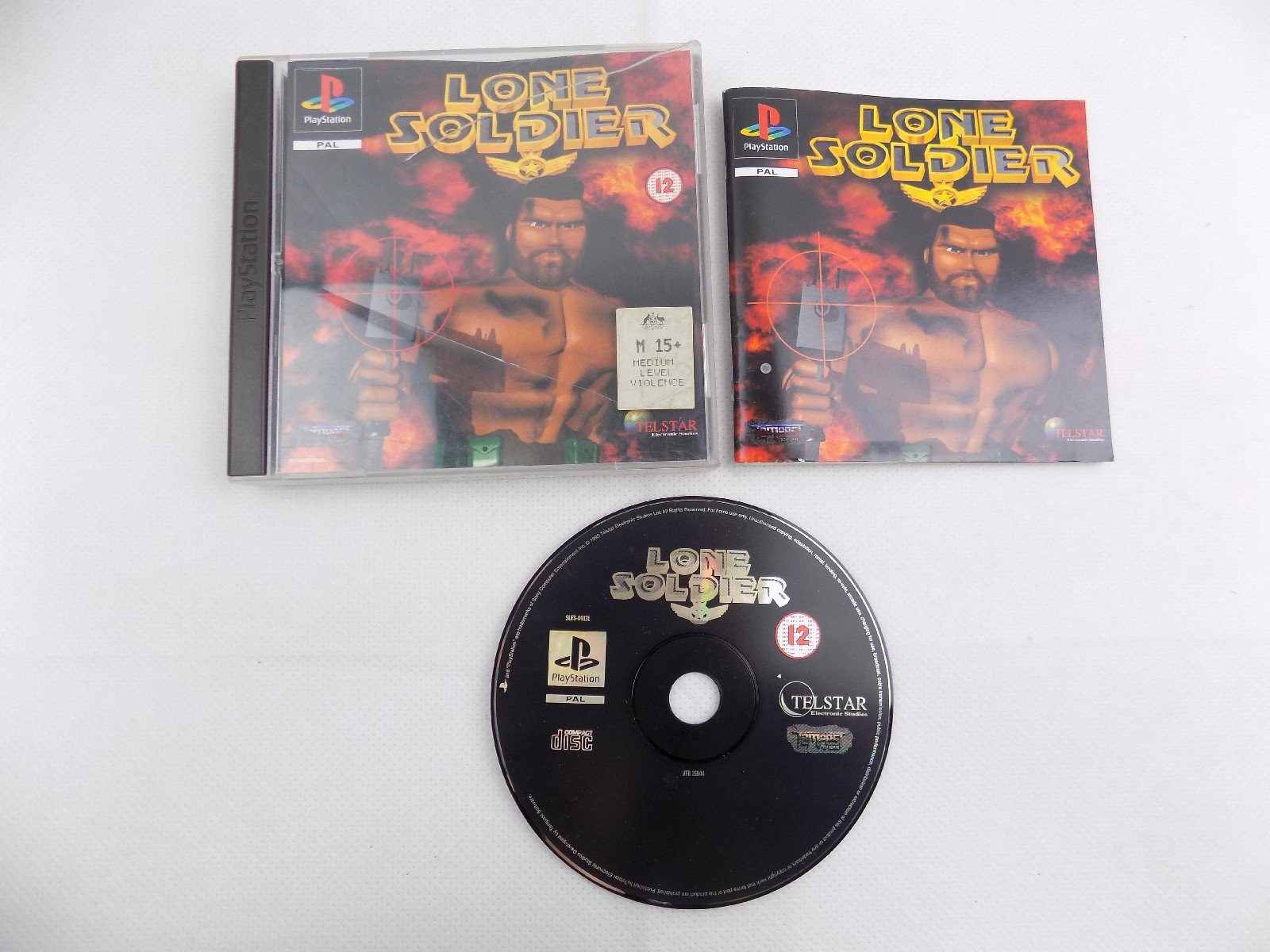 Mint Disc Playstation 1 Ps1 Lone Soldier - Inc Manual - Starboard Games