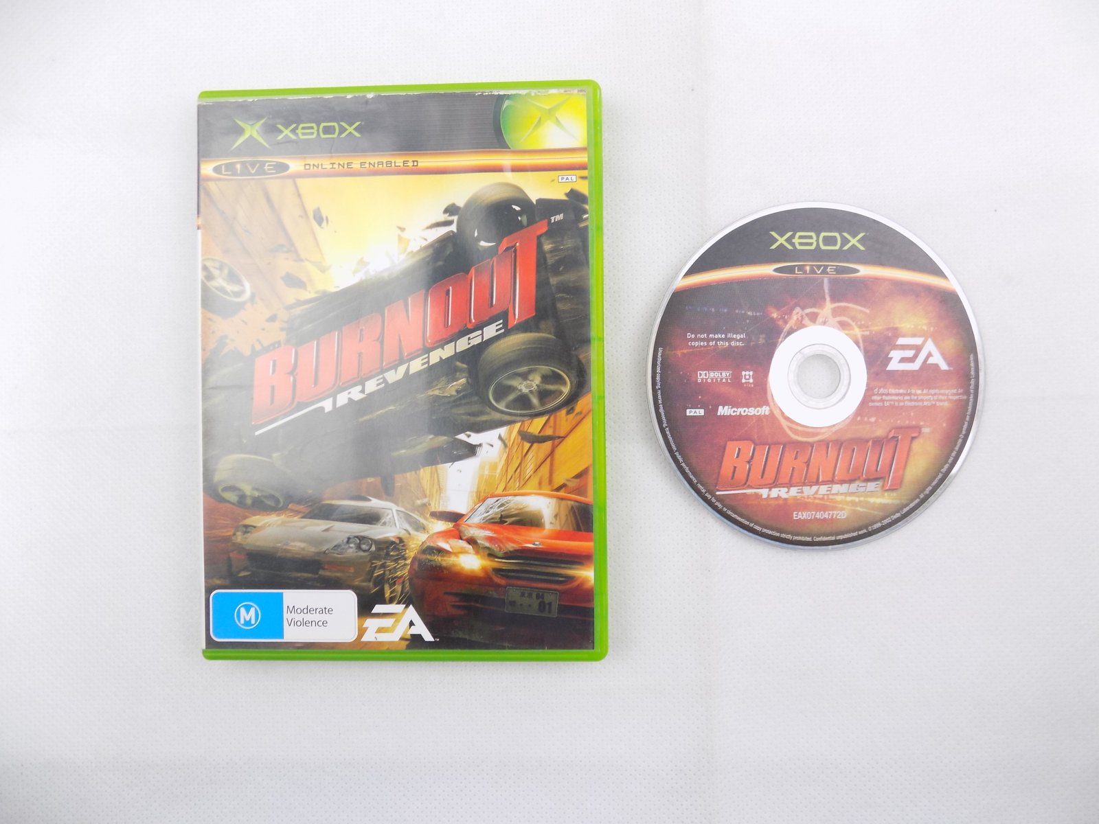 Mint Disc Xbox Original Burnout Revenge - No Manual - Starboard Games