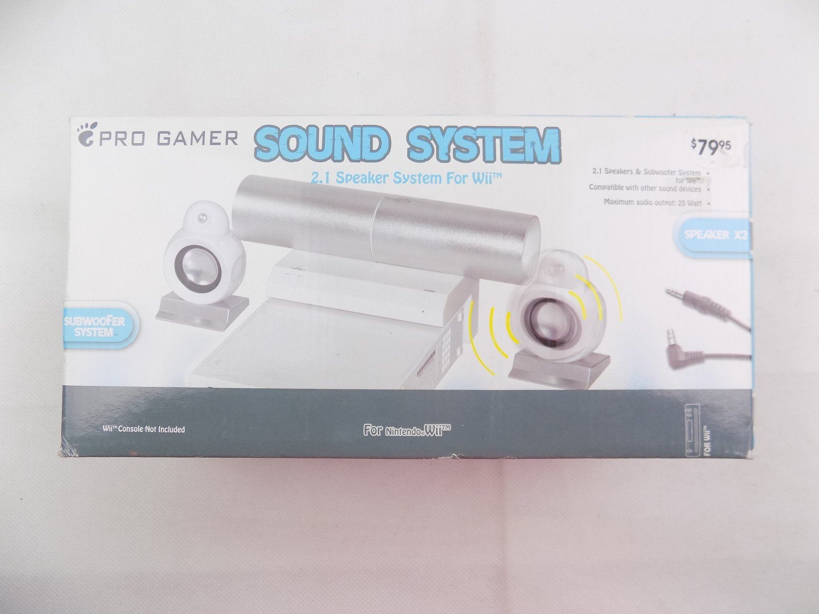 Boxed Pro Gamer Sound System 2.1 Speaker System For Nintendo Wii ...