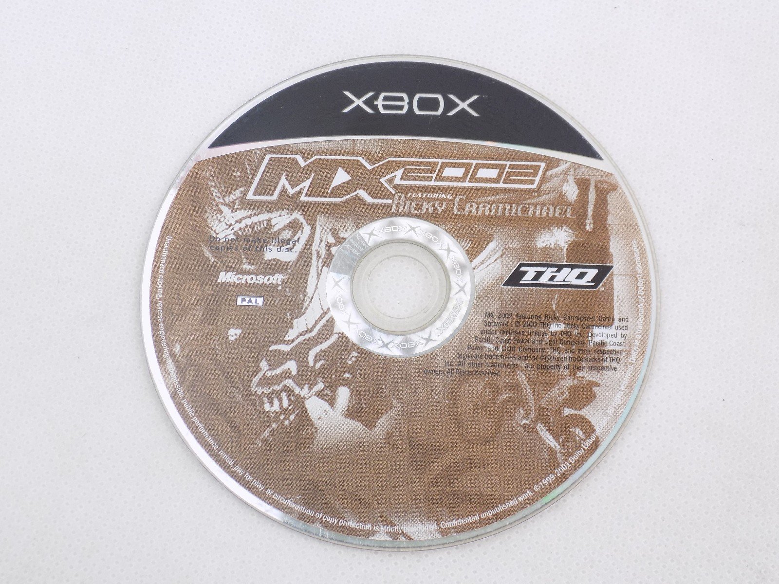 Mint Disc Xbox Original MX 2002 Featuring Ricky Carmichael - Disc Only ...