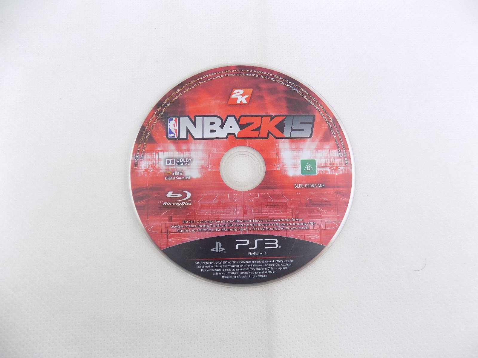 Mint Disc Playstation 3 Ps3 NBA 2K15 2015 15 - Disc Only - Starboard Games