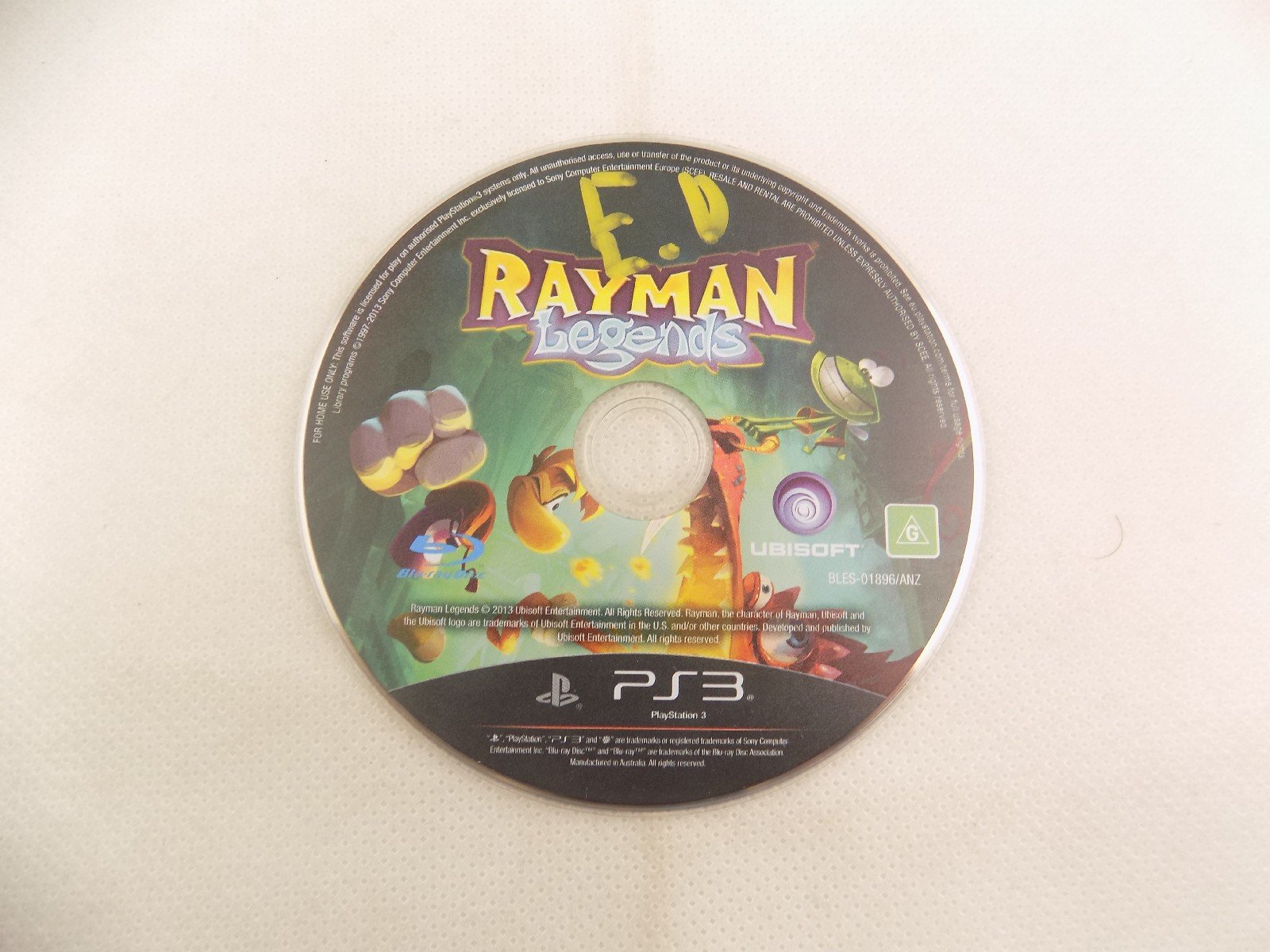 Mint Disc Playstation 3 Ps3 Rayman Legends - Disc Only Free Postage I ...