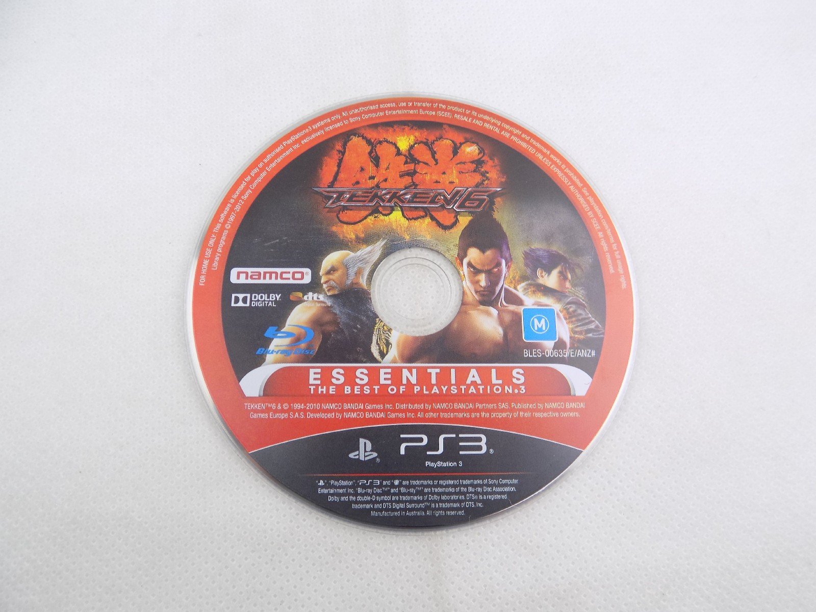 Mint Disc Playstation 3 Ps3 Essentials Tekken 6 - Disc Only Free ...