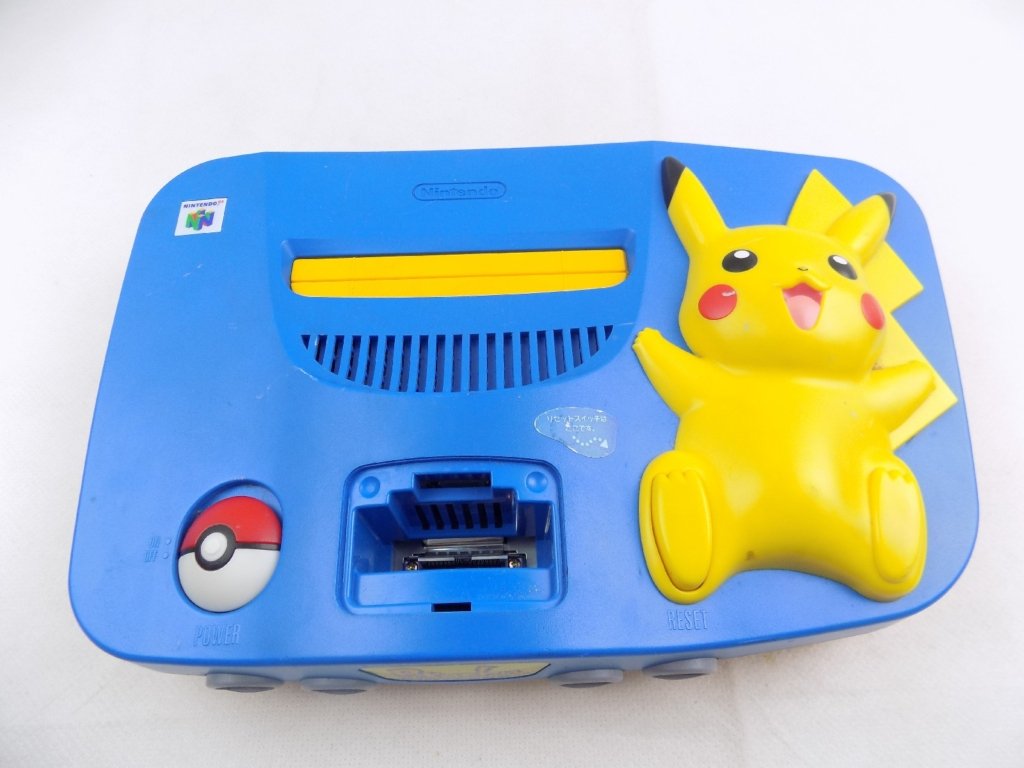 Official Pikachu Nintendo 64 N64 Console Japanese Blue / Yellow Black ...