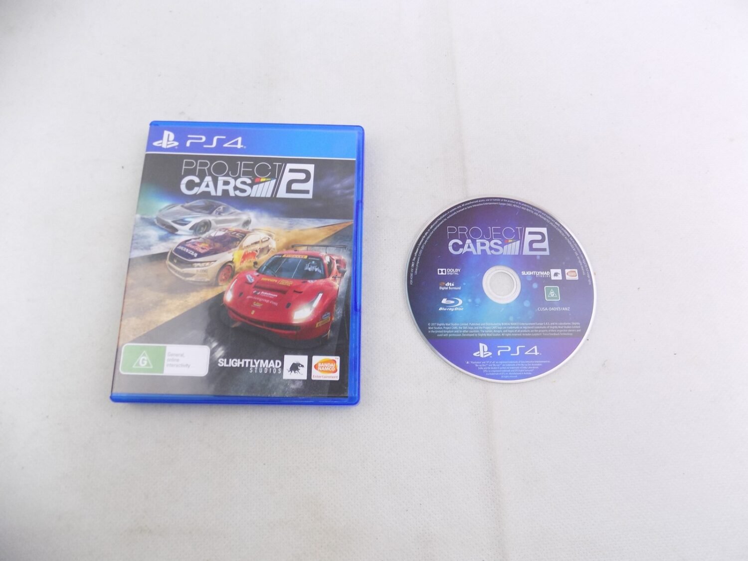 Mint Disc Playstation 4 Ps4 Project Cars 2 Free Postage - Starboard Games