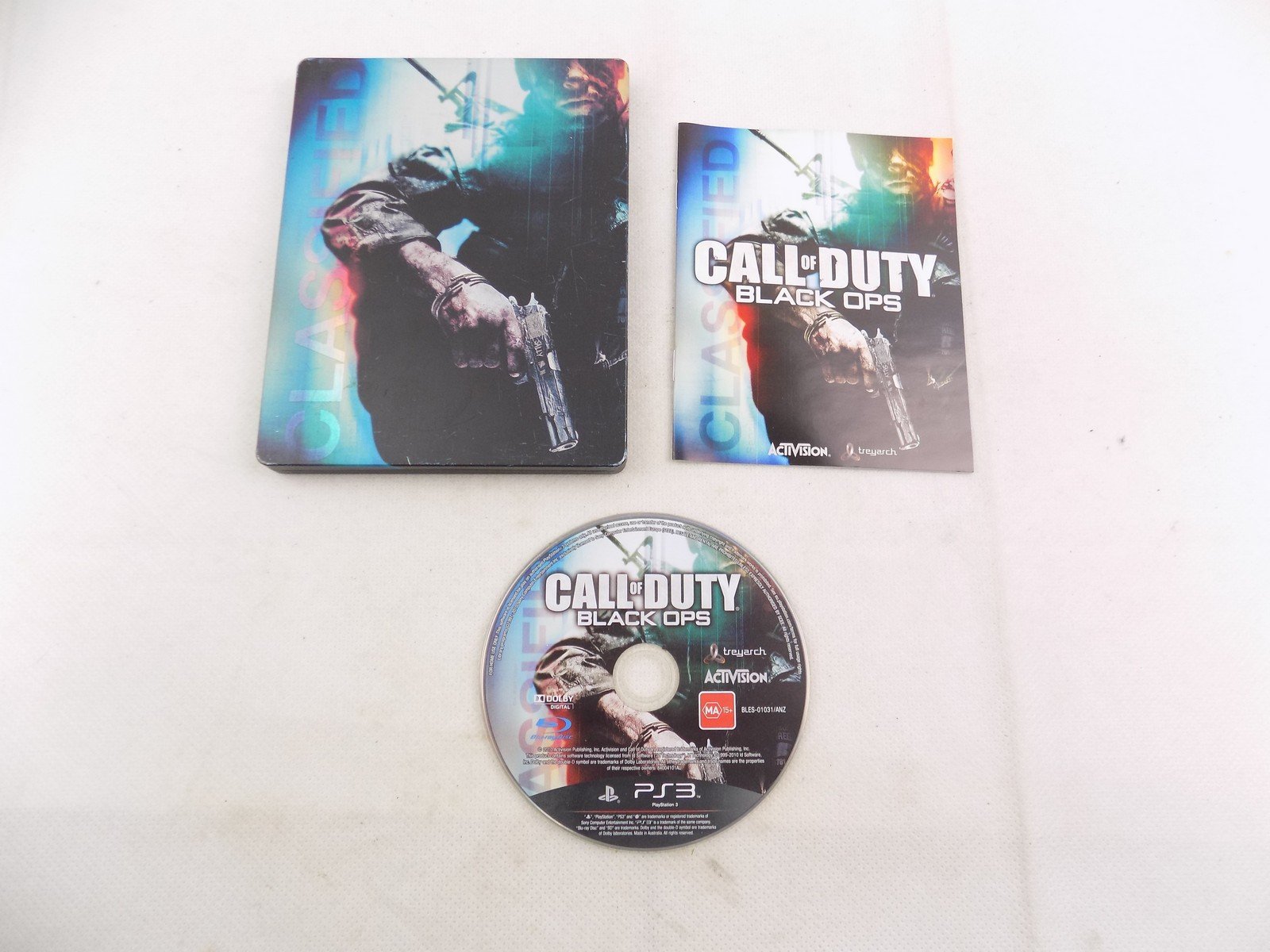 Mint Disc Playstation 3 Ps3 Call Of Duty Black Ops 1 First Steelbook ...