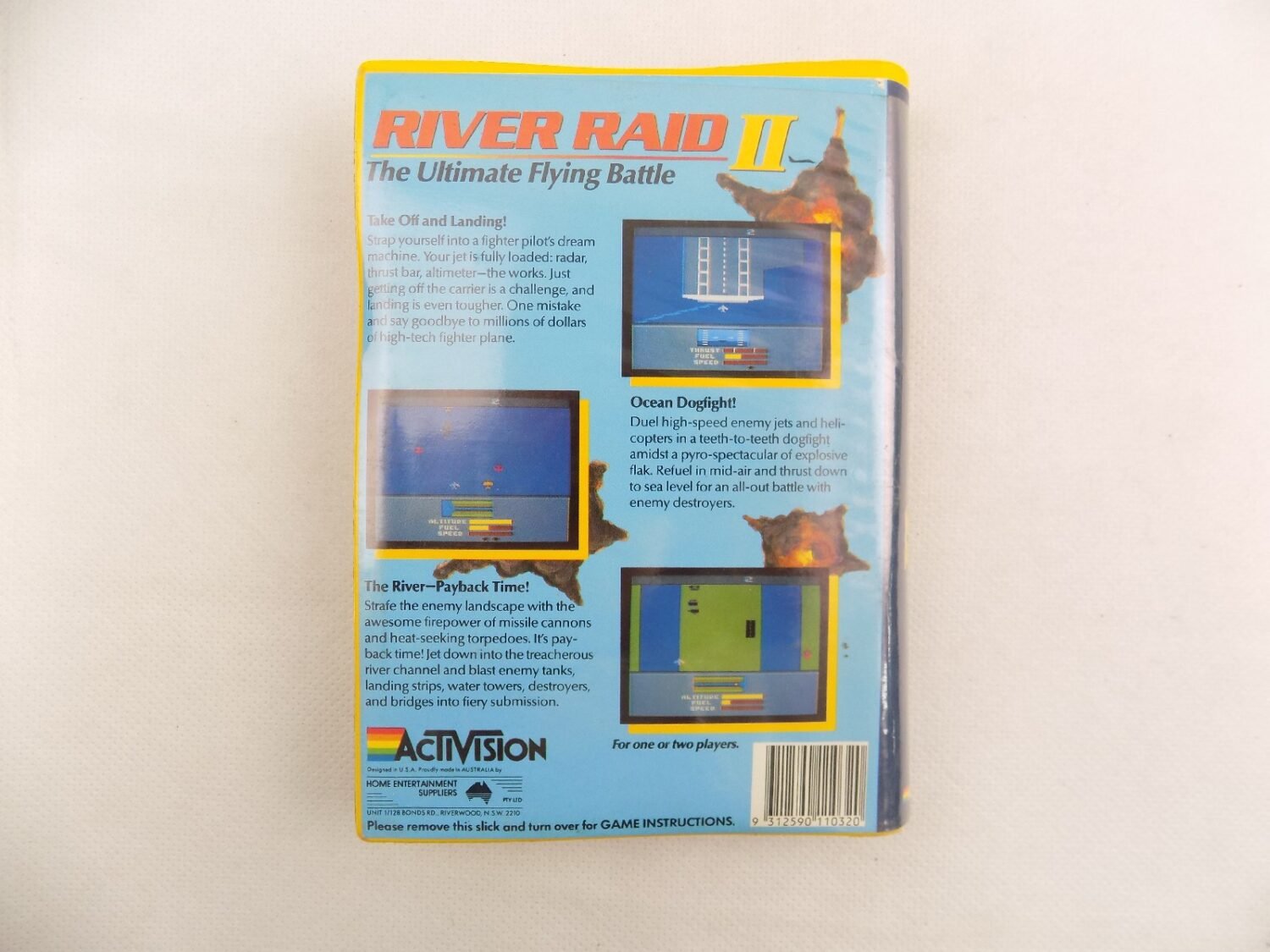 Atari 2600 Boxed River Raid II 2 Game Cartridge - Starboard Games