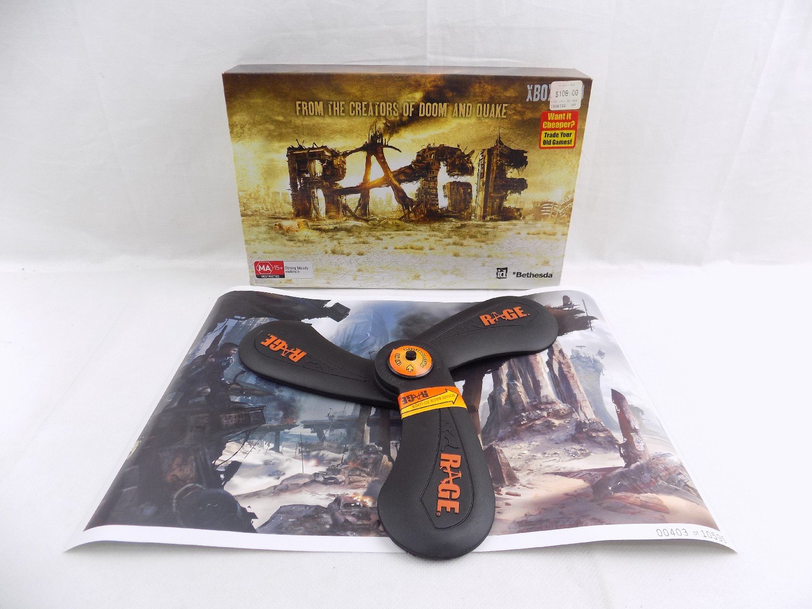 Xbox 360 Rage Collectors Edition No Game - Starboard Games