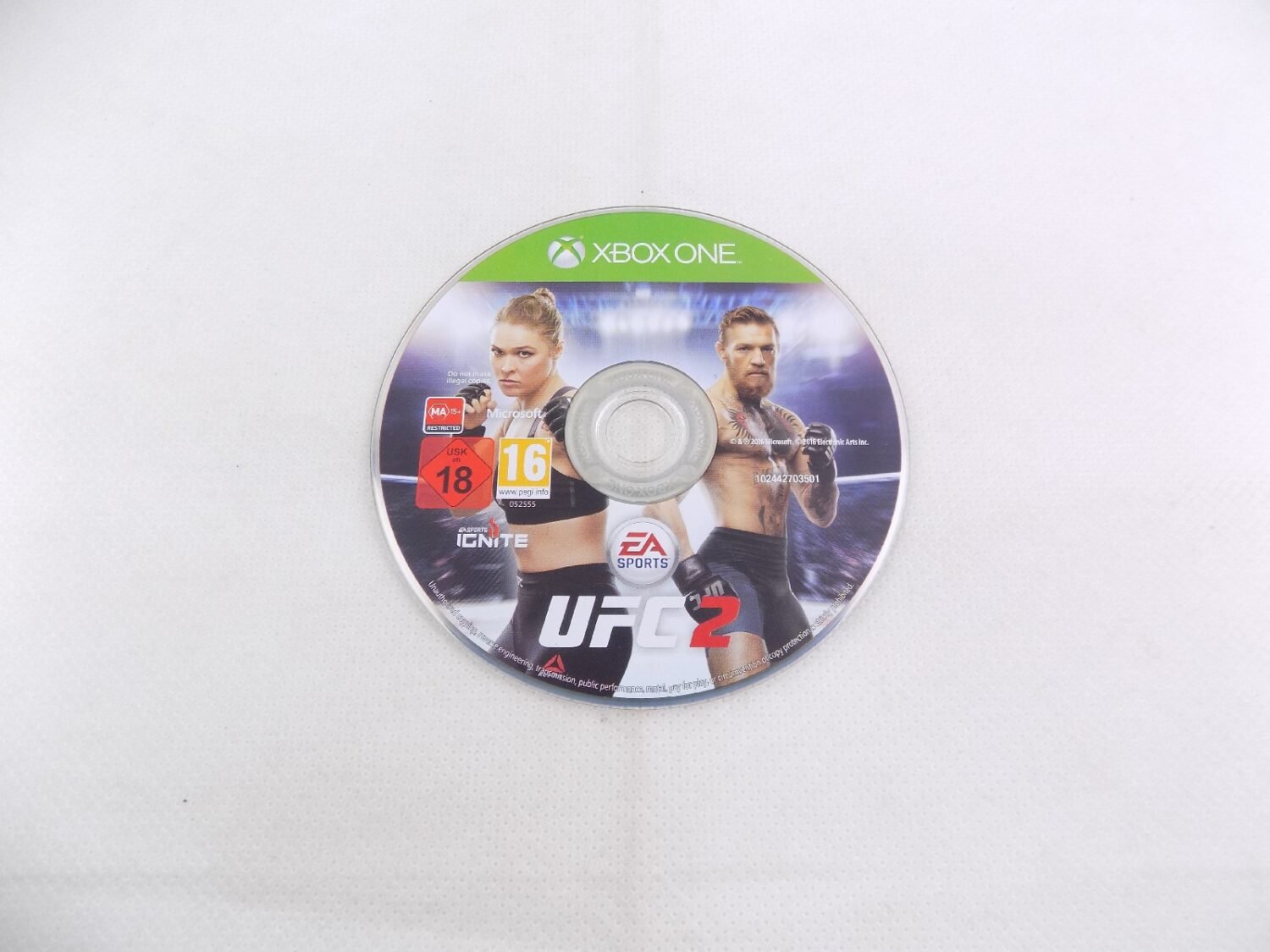 Mint Disc Xbox One UFC 2 - Disc Only - Starboard Games