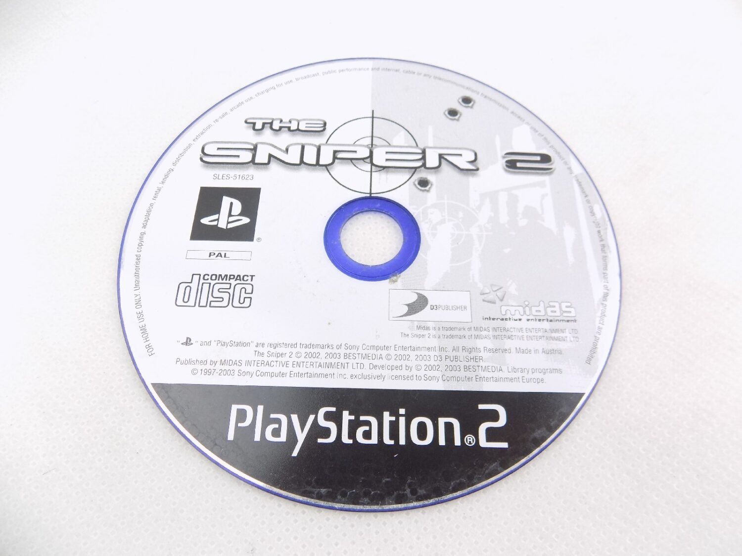 Mint Disc Playstation 2 Ps2 The Sniper 2 - Disc Only Free Postage II ...