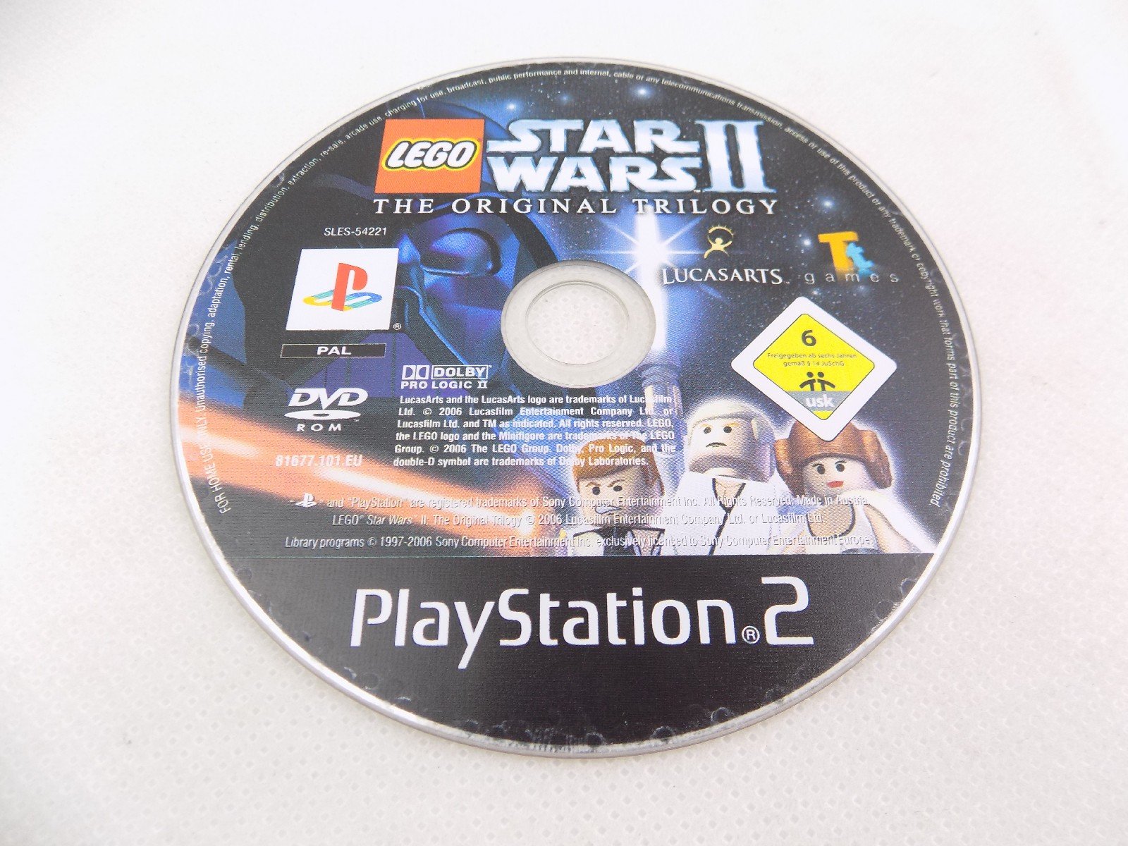 Mint Disc Playstation 2 Ps2 Lego Star Wars II The Original Trilogy ...