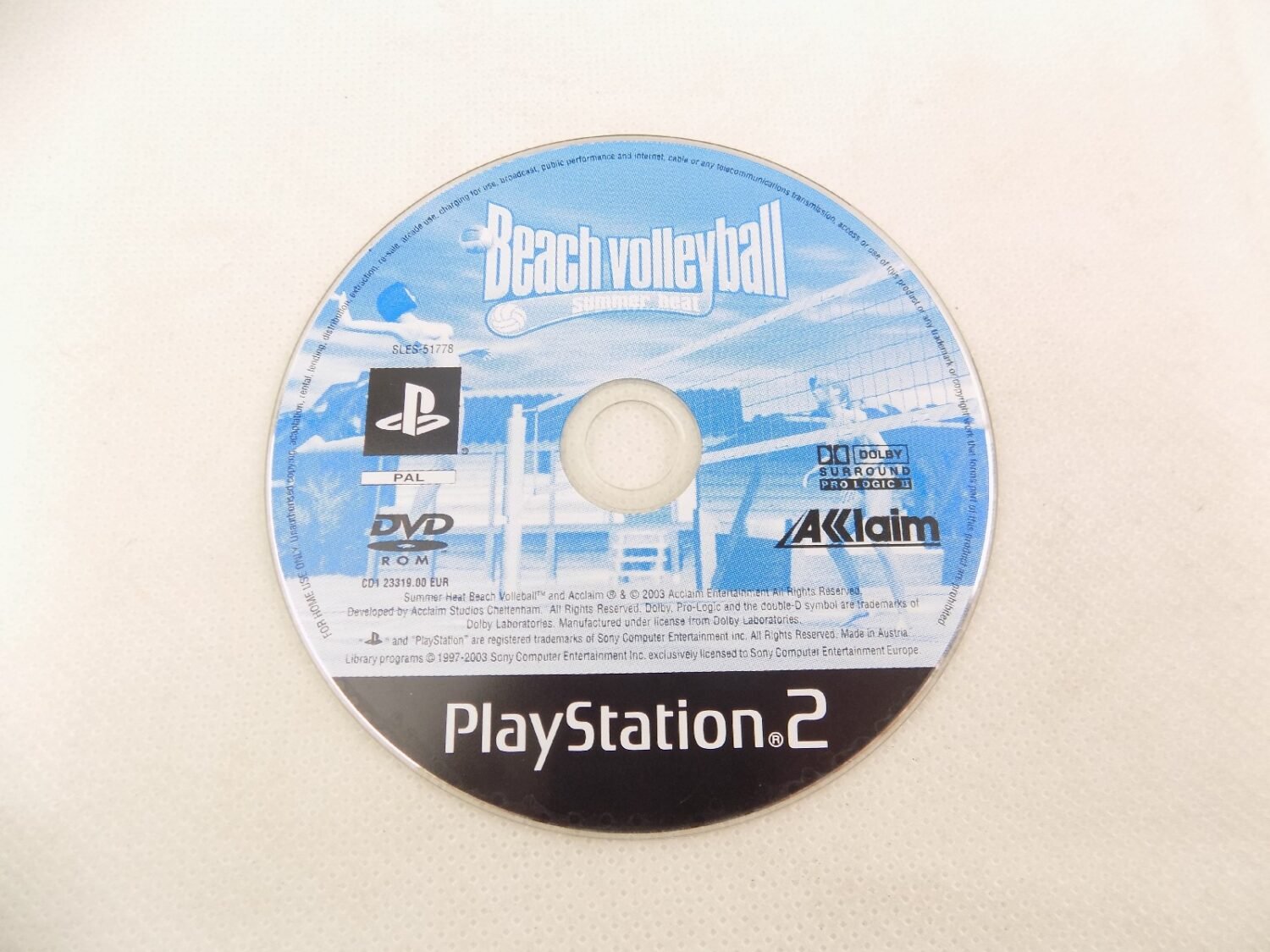 Mint Disc Playstation 2 Ps2 Beach Volleyball Summer Beat - Disc Only ...